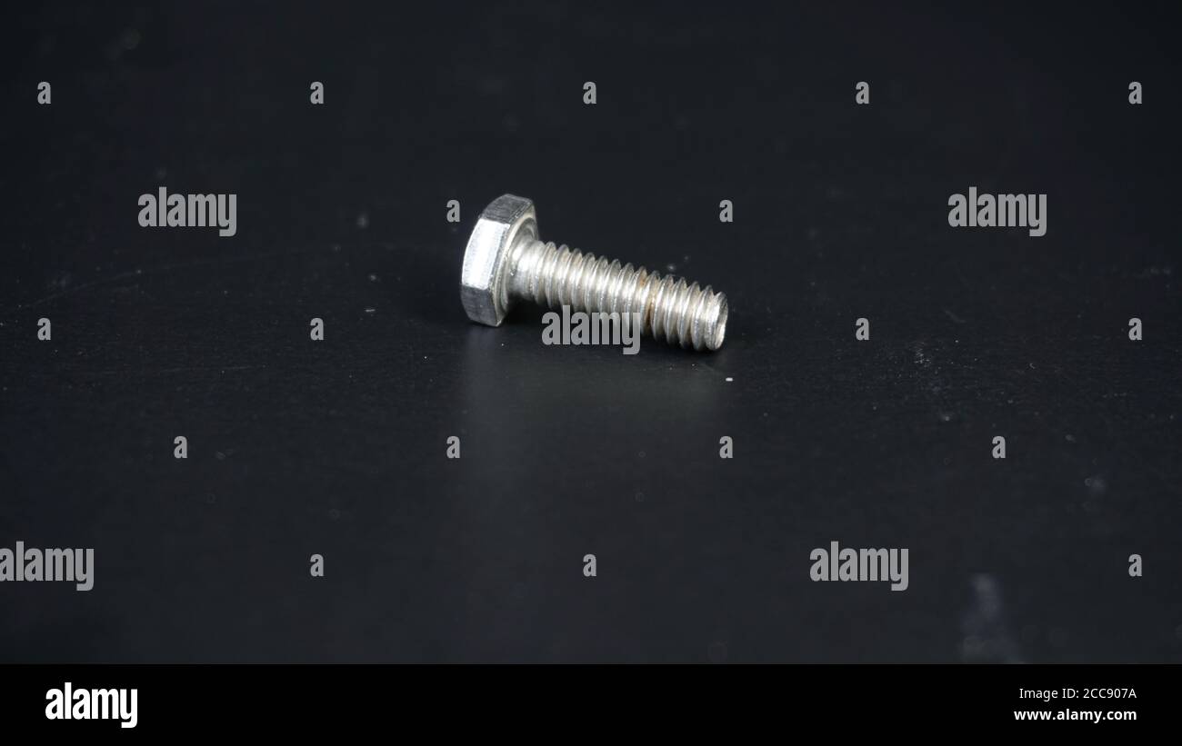 Shiny stainless steel construction connection hi-res stock photography ...