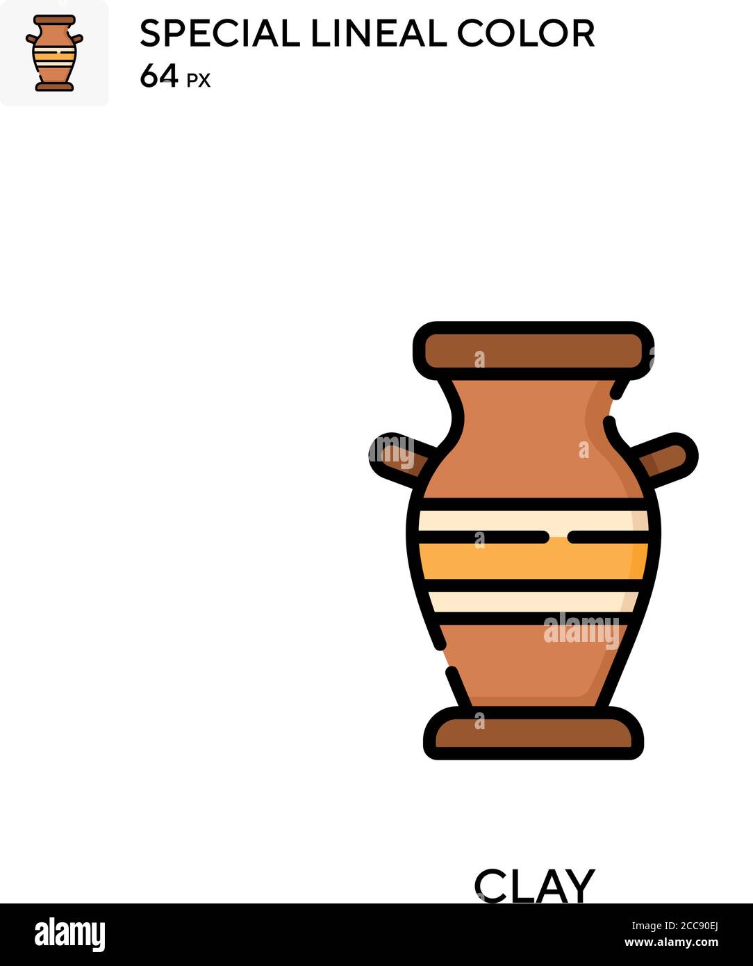 Clay Special lineal color vector icon. Illustration symbol design ...