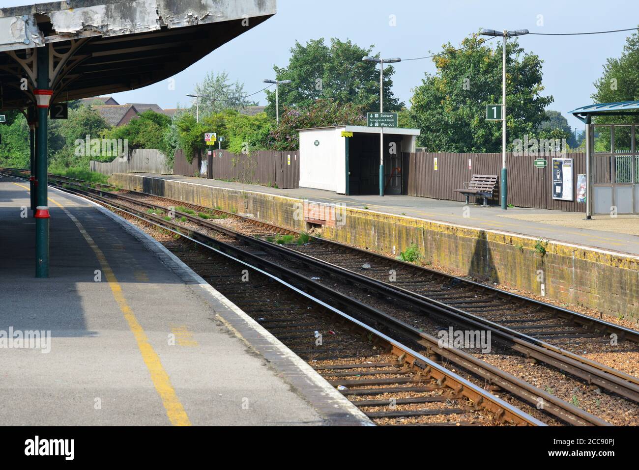 Sandown station on the Isle of Wight railway Stock Photo - Alamy
