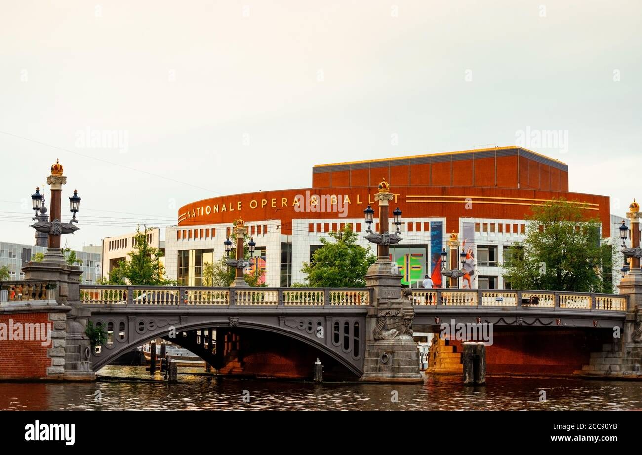 Dutch National Opera and Ballet building (Stopera) in Amsterdam ...