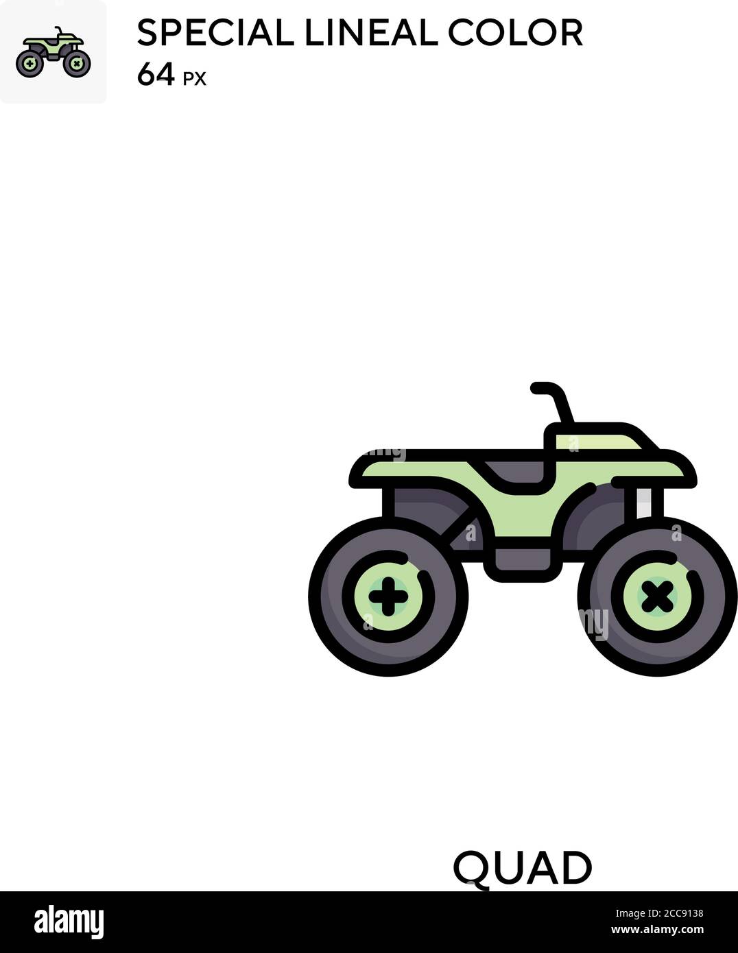 Quad Special lineal color vector icon. Illustration symbol design ...