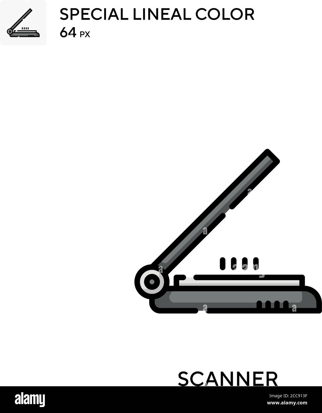 Scanner Special lineal color vector icon. Illustration symbol design ...