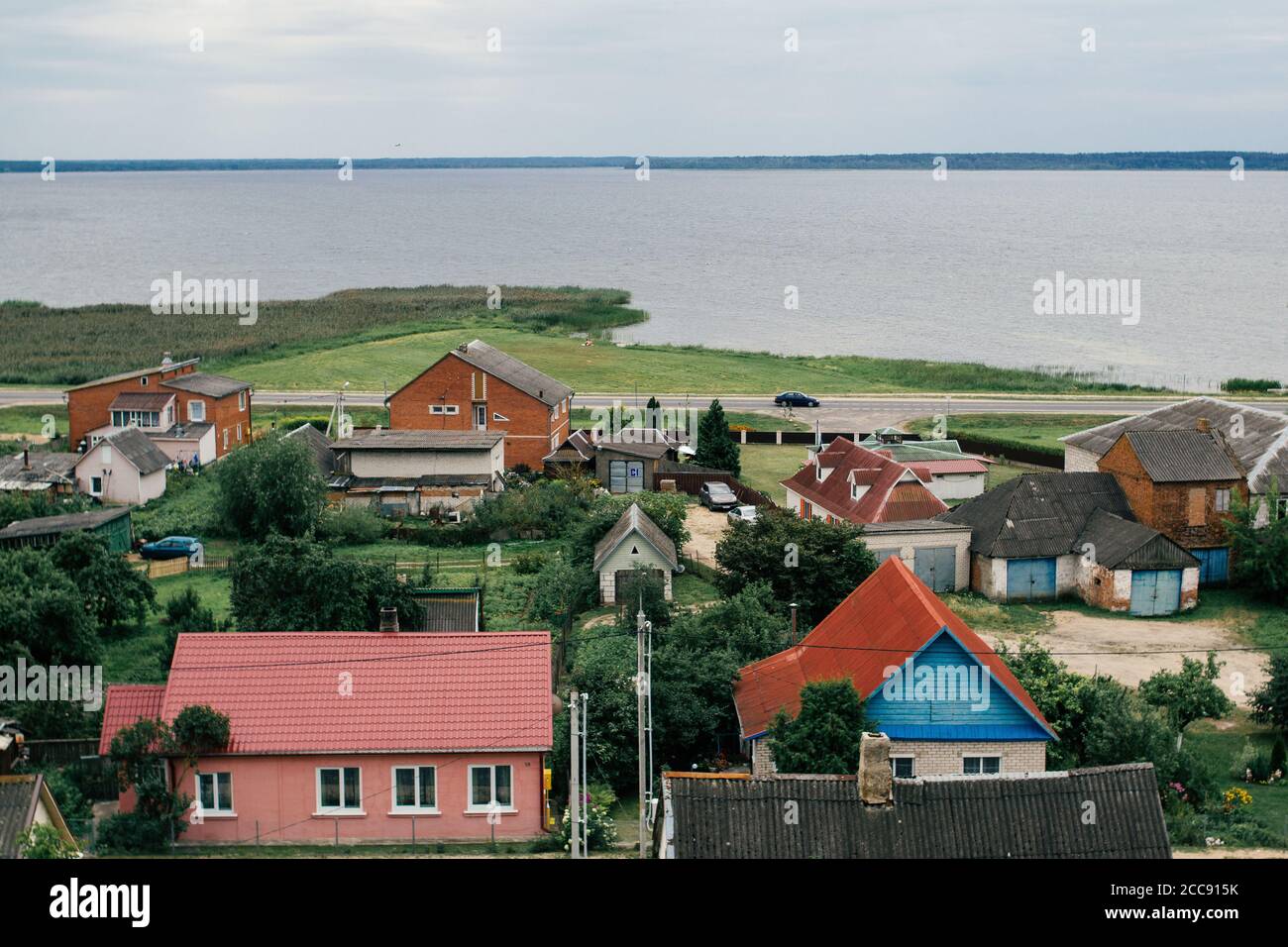 Belarus, the city of Braslov on the shore of the Braslav lake. Rest ...