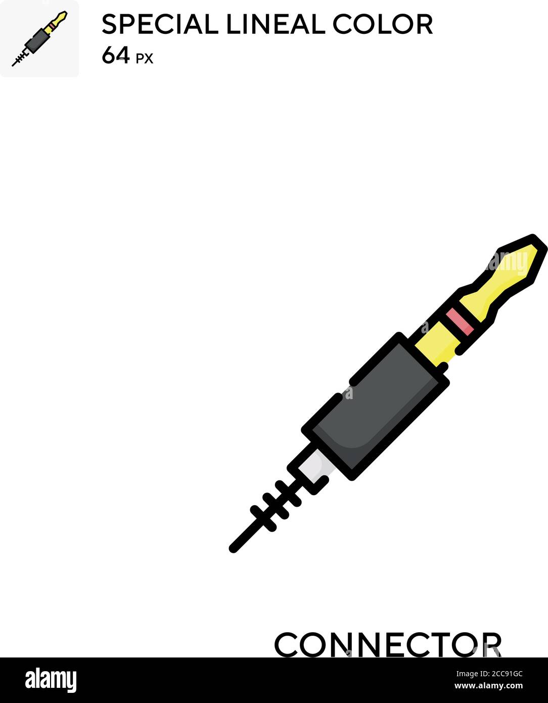 Professional audio connector Cut Out Stock Images & Pictures - Alamy