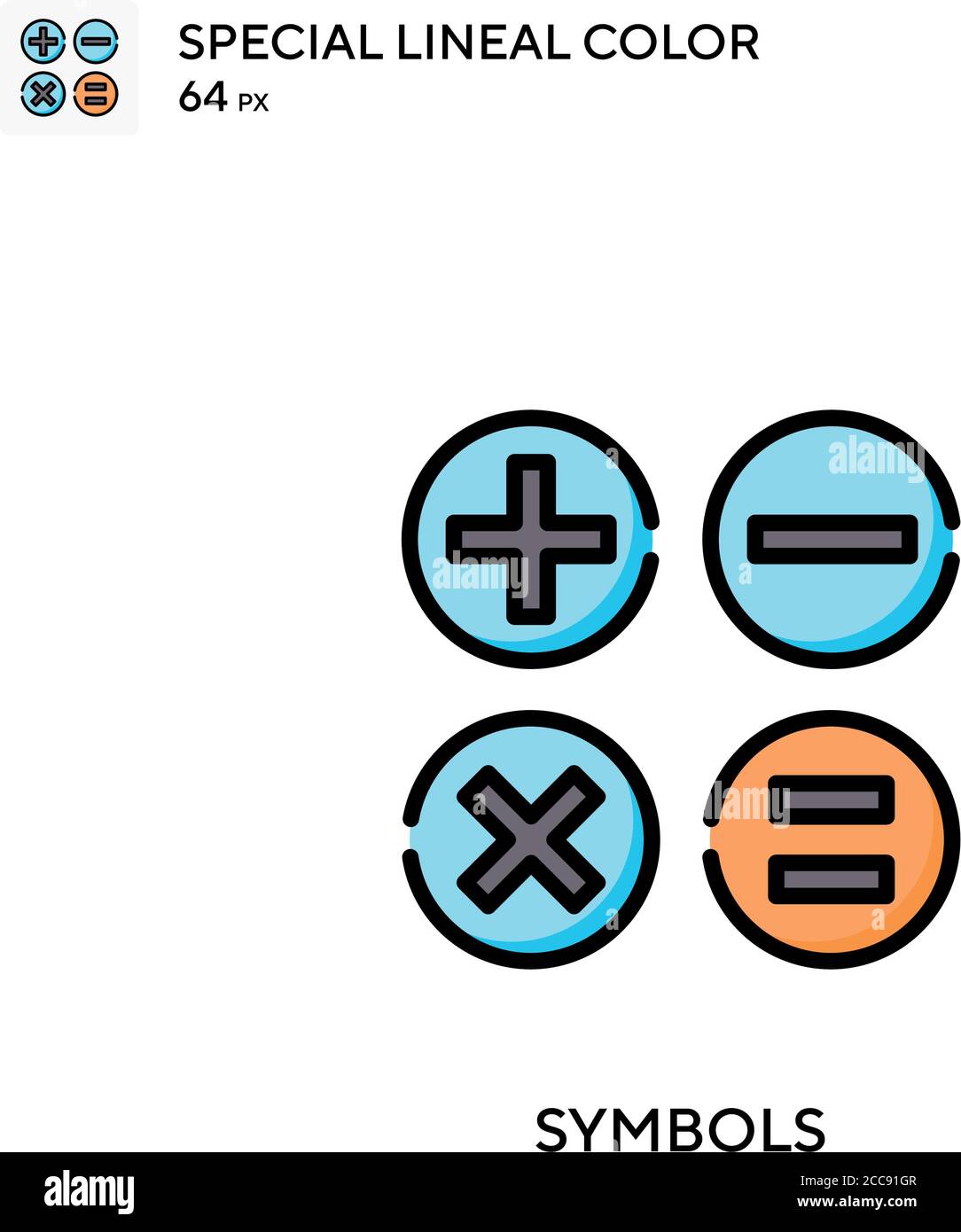 Symbols Special lineal color vector icon. Illustration symbol design ...