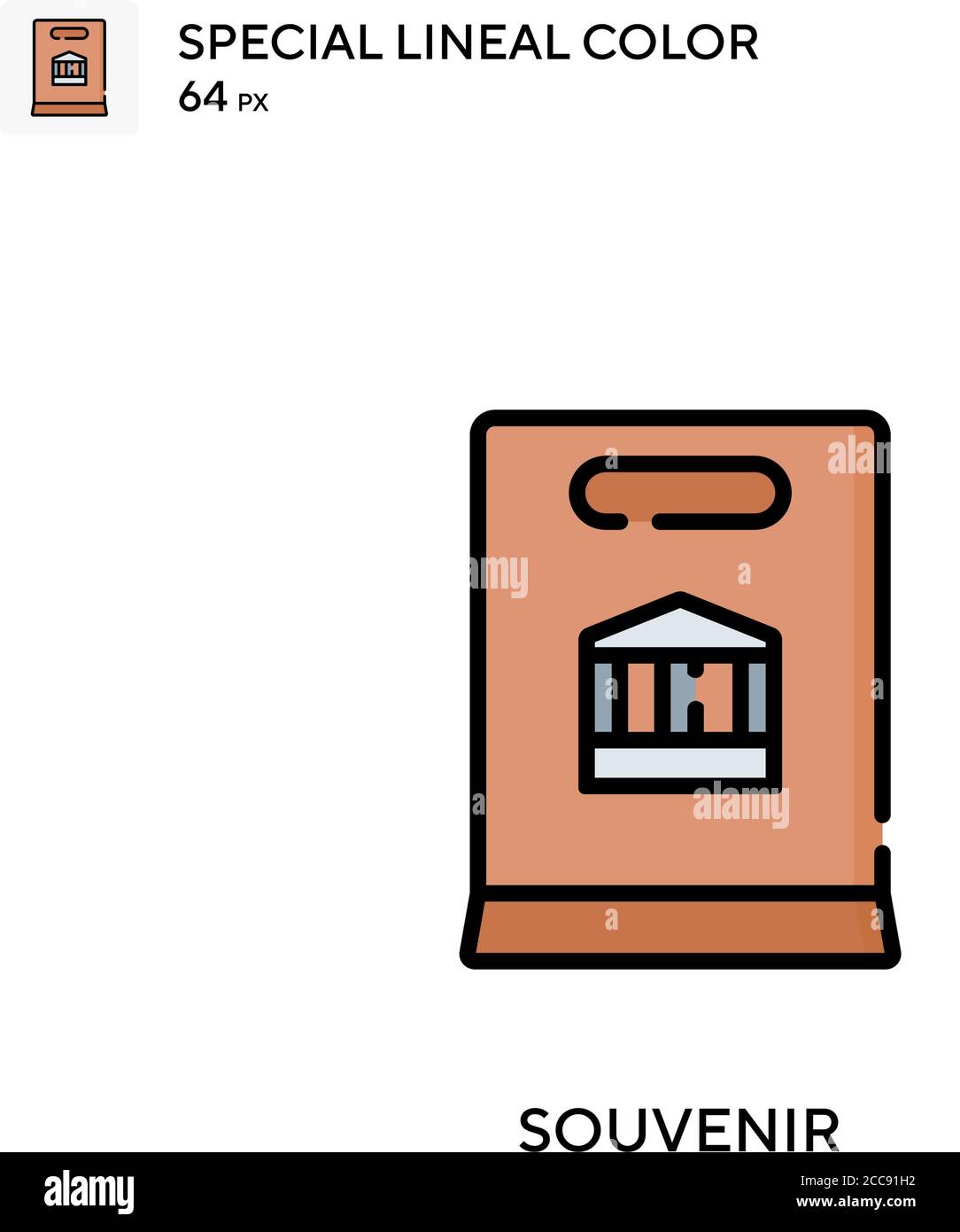 Souvenir Special lineal color vector icon. Illustration symbol design ...