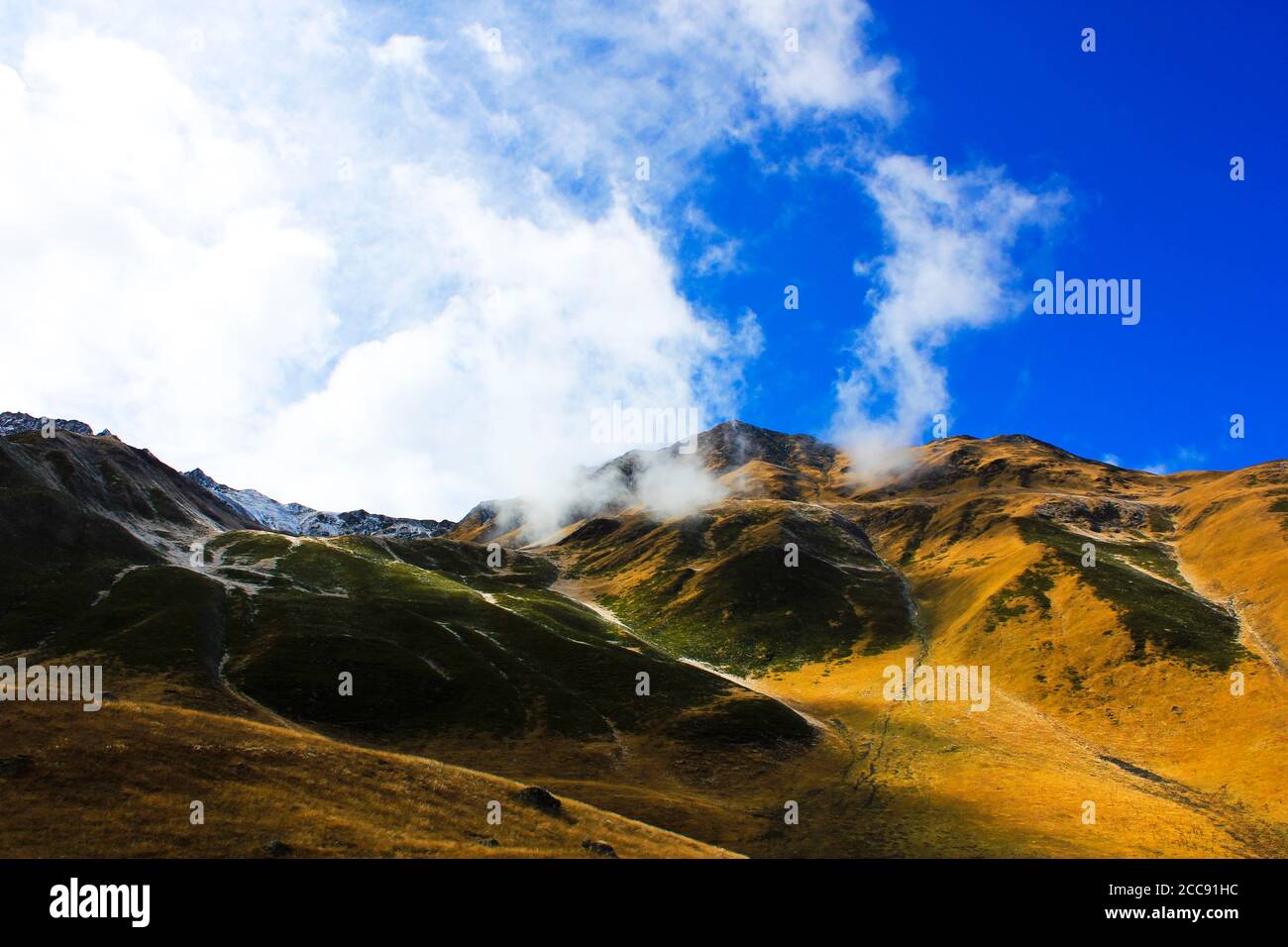 Mountain landscape and beautiful view in Georgia Stock Photo - Alamy