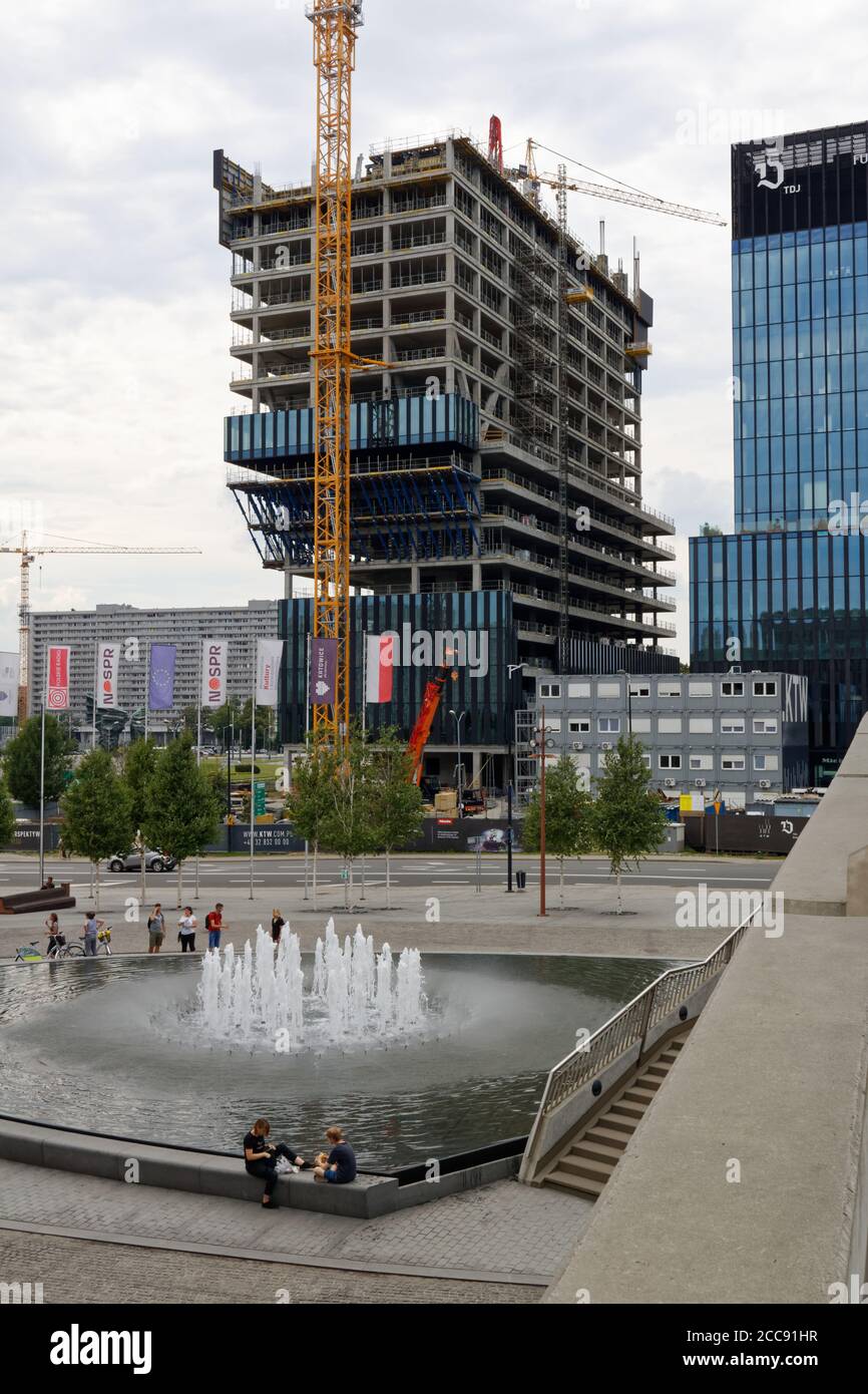 Katowice, construciton site of KTW II office tower Stock Photo - Alamy