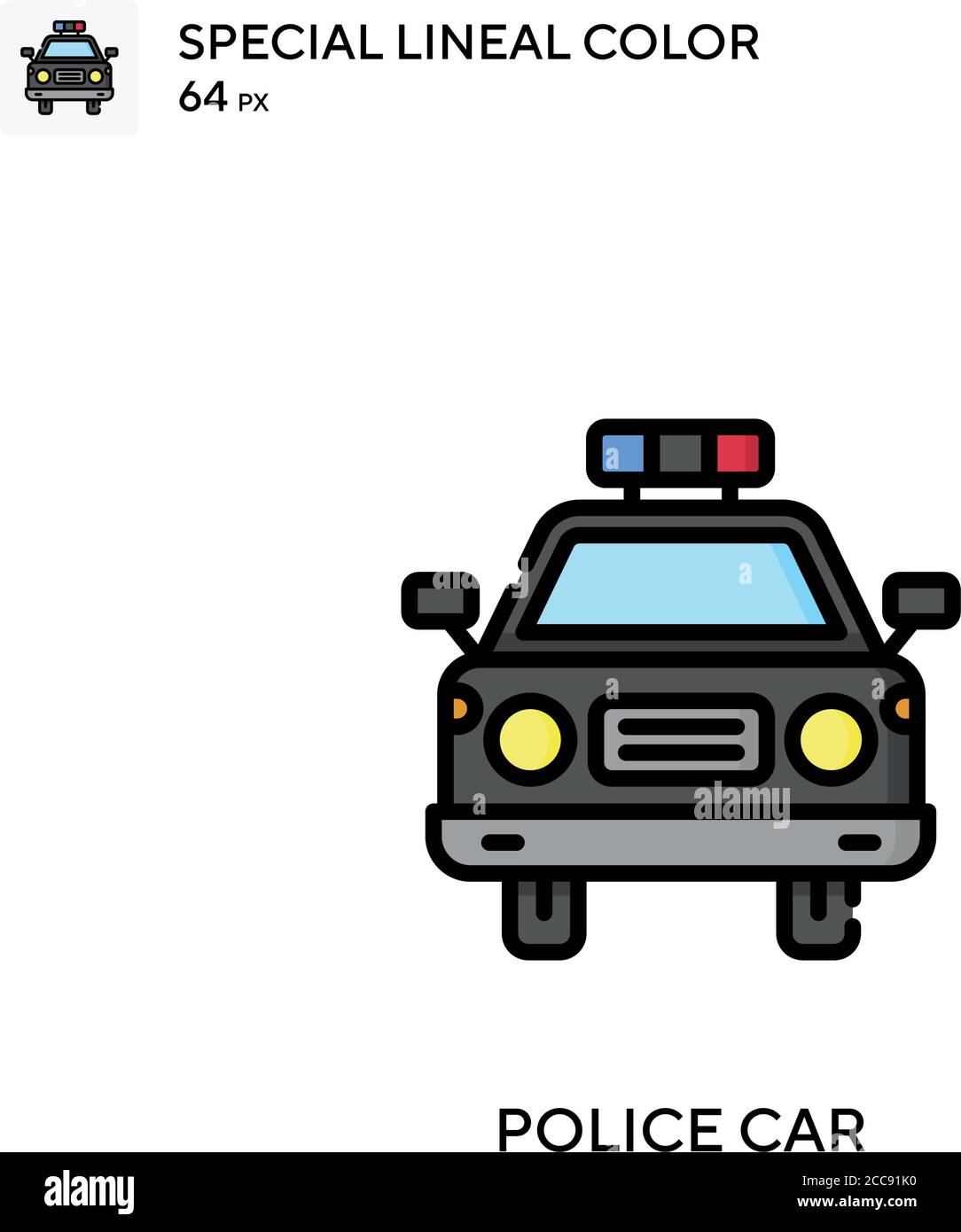 Dark street police car Stock Vector Images - Alamy