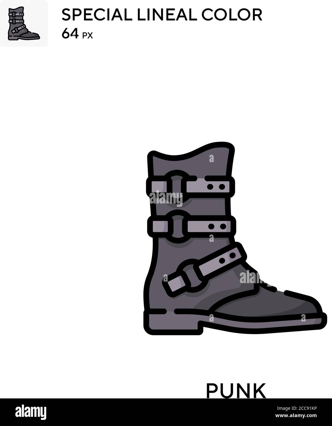 Punk Special lineal color vector icon. Illustration symbol design ...