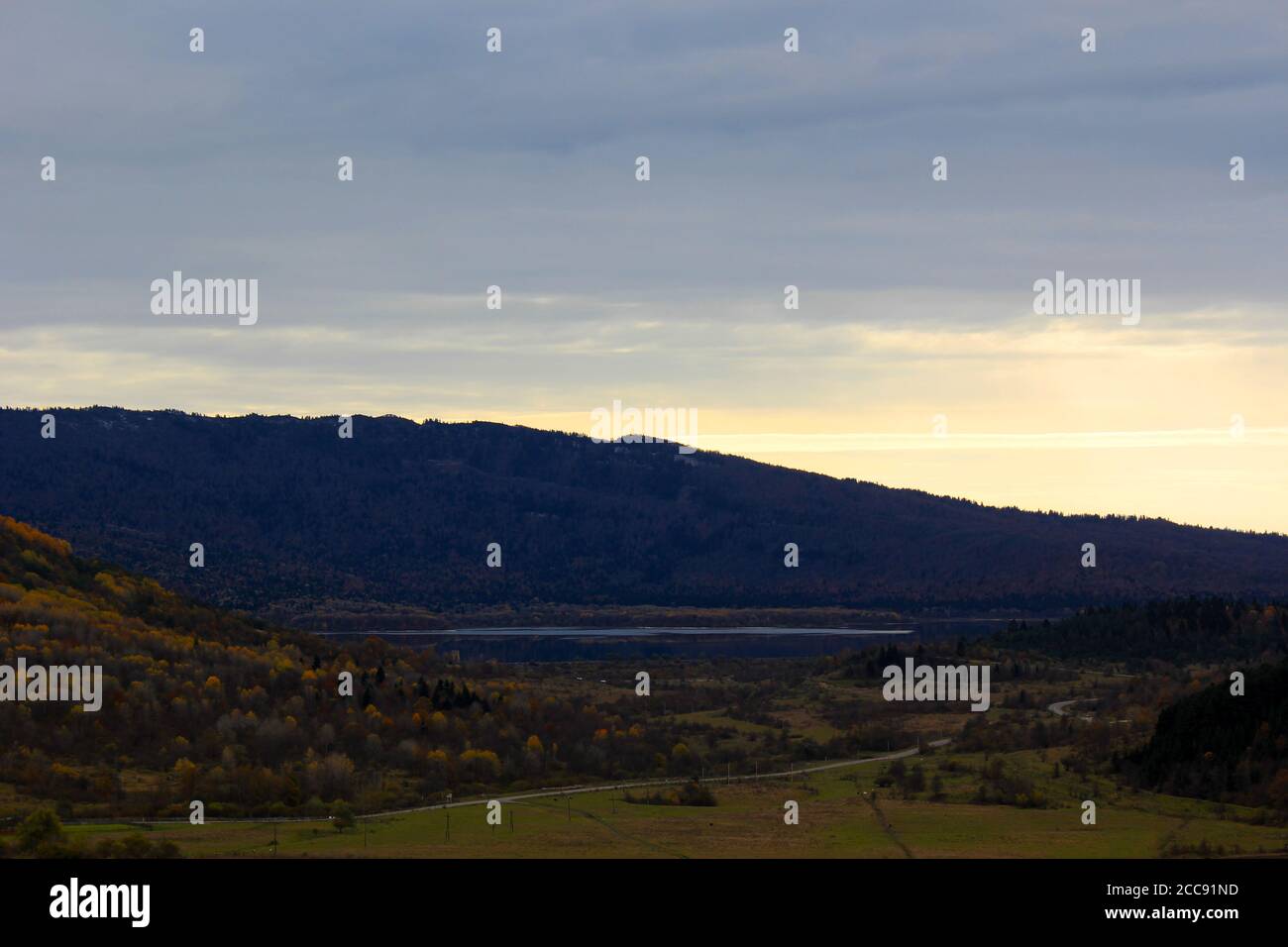 Mountain landscape and beautiful view in Georgia Stock Photo - Alamy
