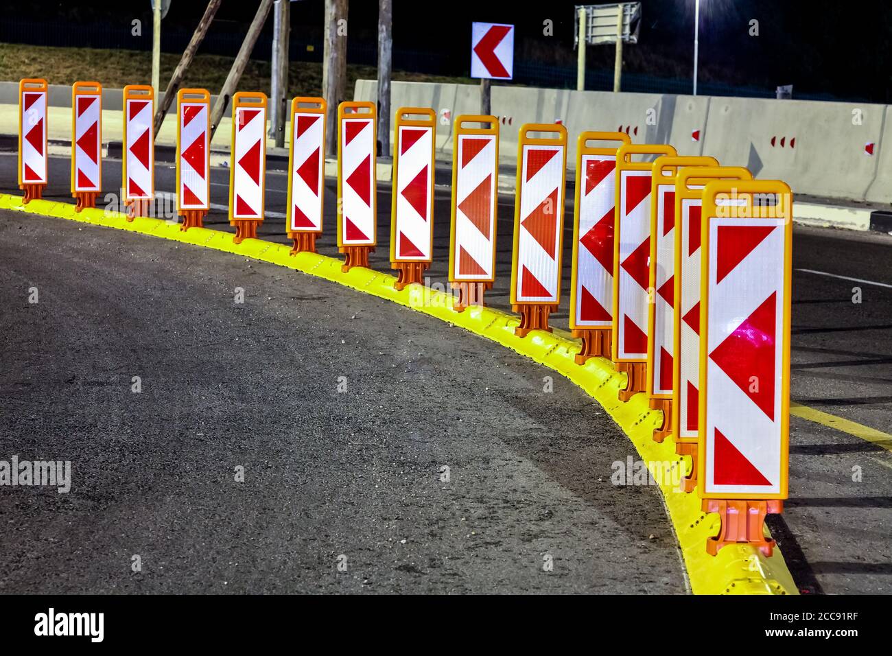 Road reflectors night hi-res stock photography and images - Alamy