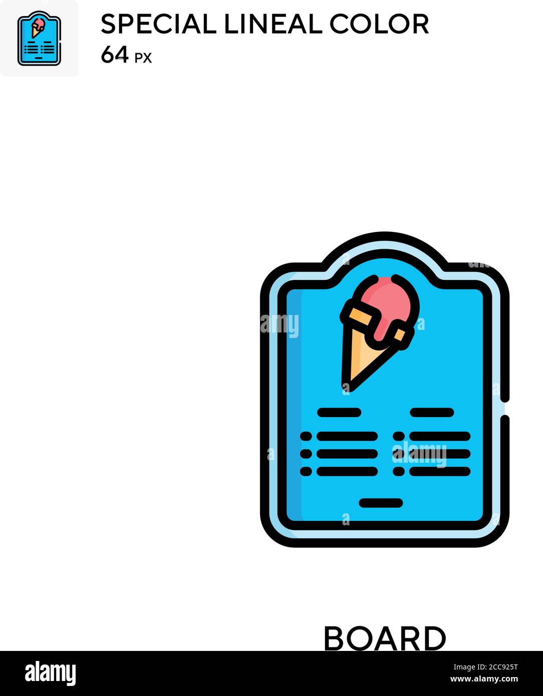 Board Special lineal color vector icon. Illustration symbol design ...