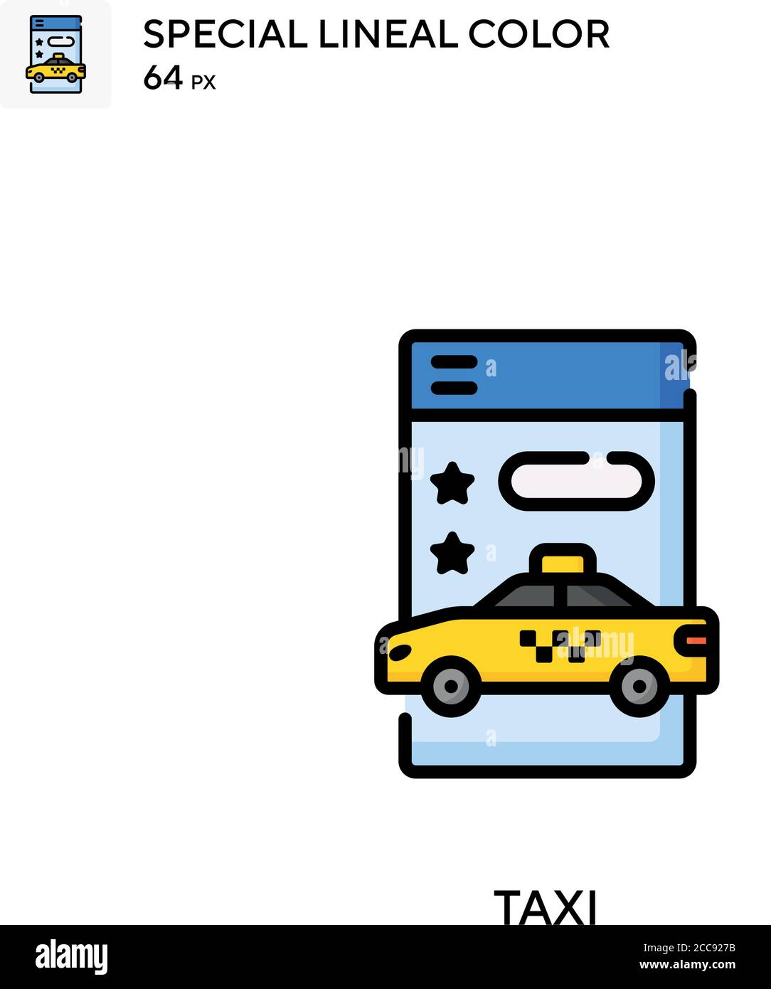Taxi Special lineal color vector icon. Illustration symbol design ...