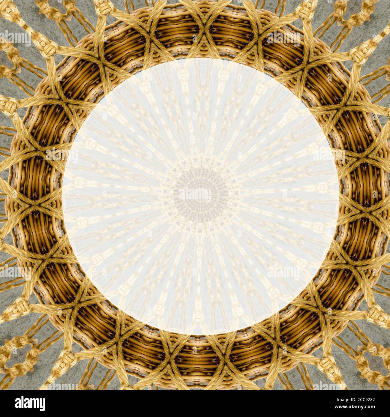 Basket Weave border design with central copy space Stock Photo - Alamy