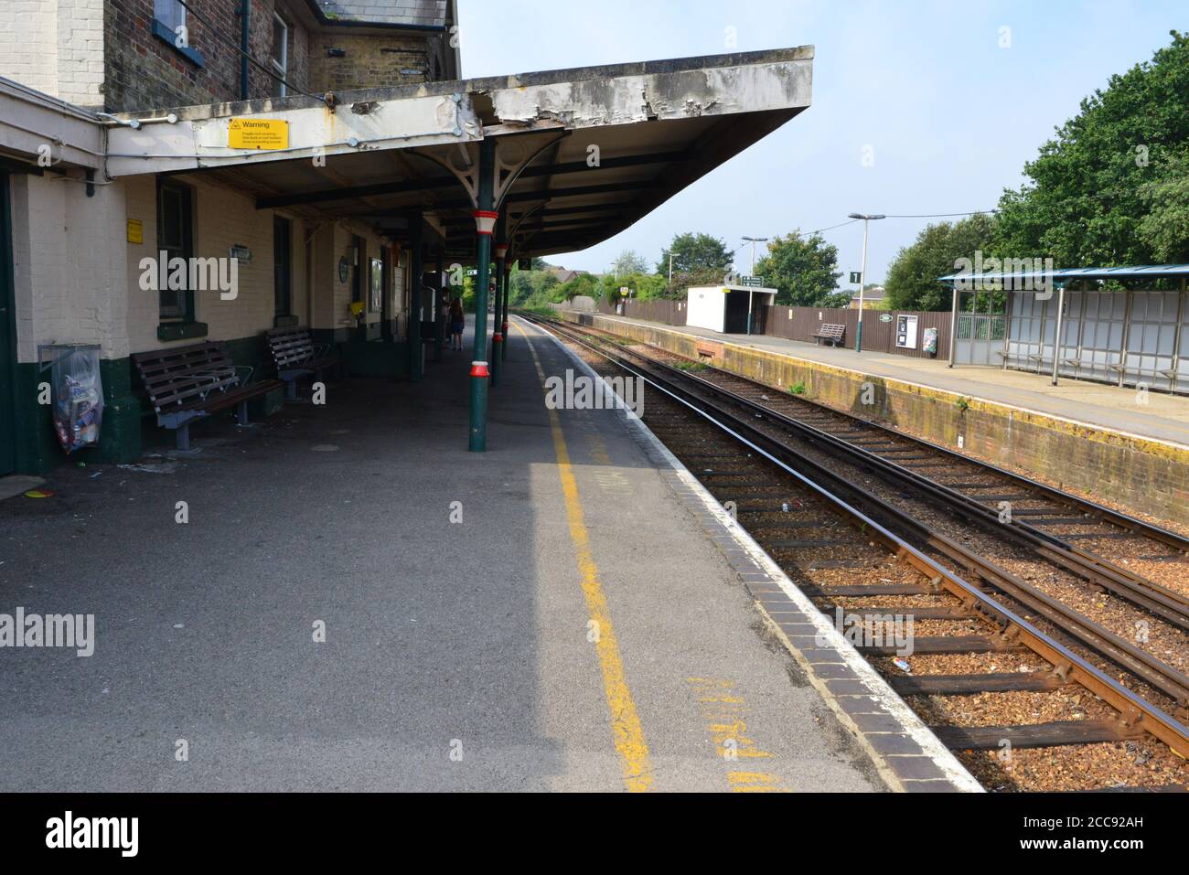 Sandown station on the Isle of Wight railway Stock Photo - Alamy