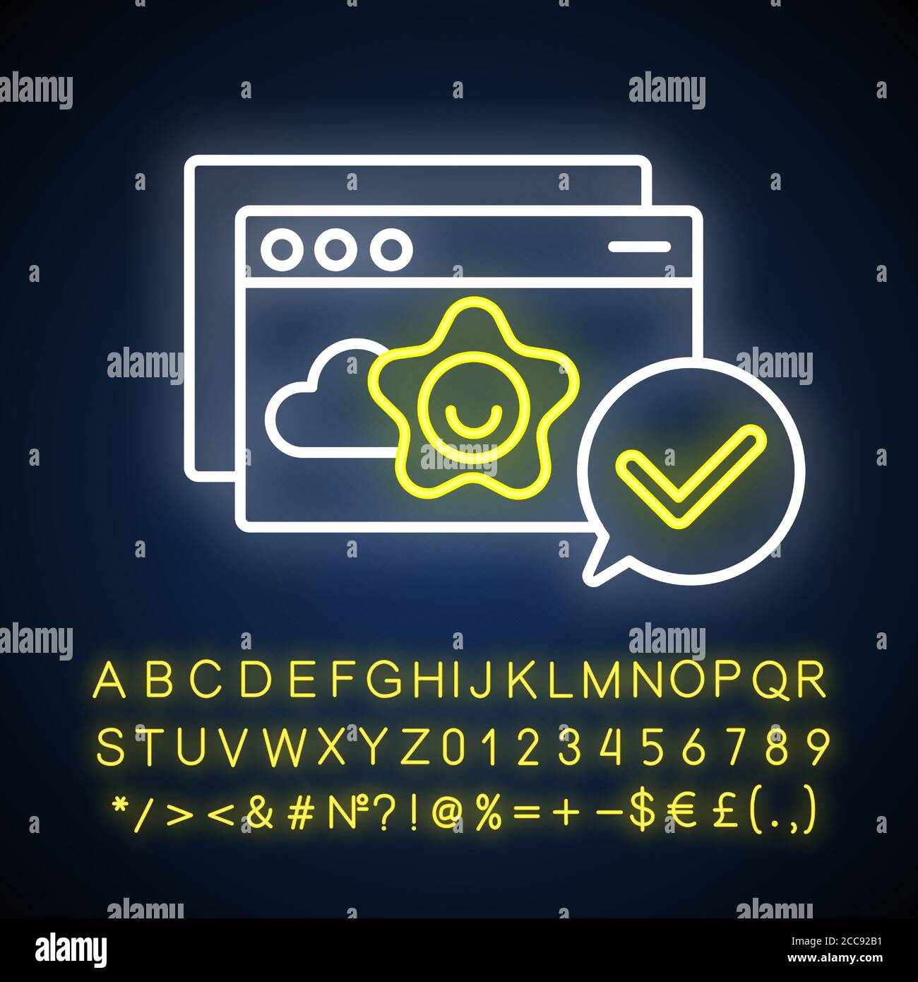 Success notification Stock Vector Images - Alamy