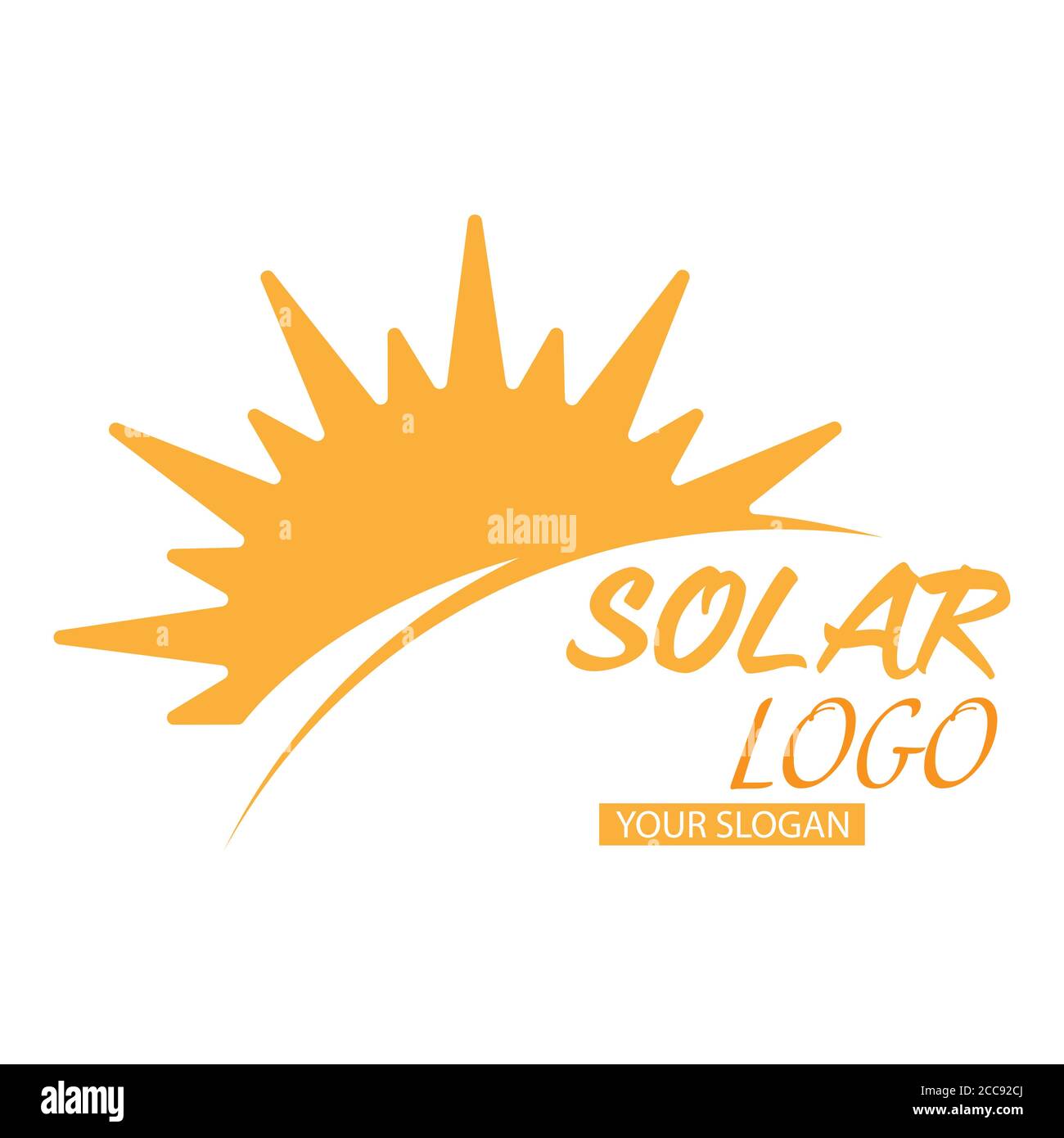 Solar logo. Vector illustration for a logo, template, or label isolated ...