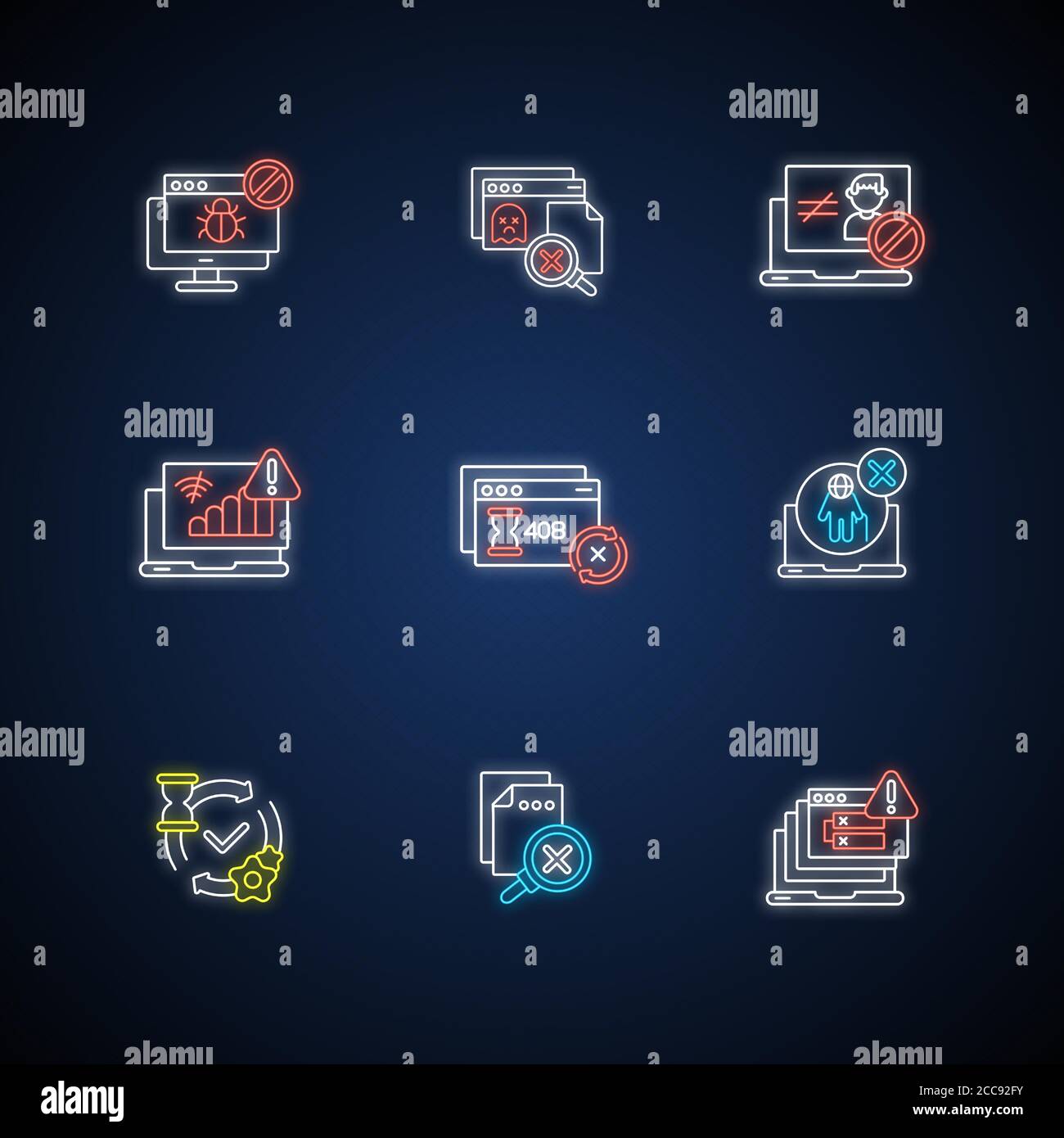 Notification connect Stock Vector Images - Alamy