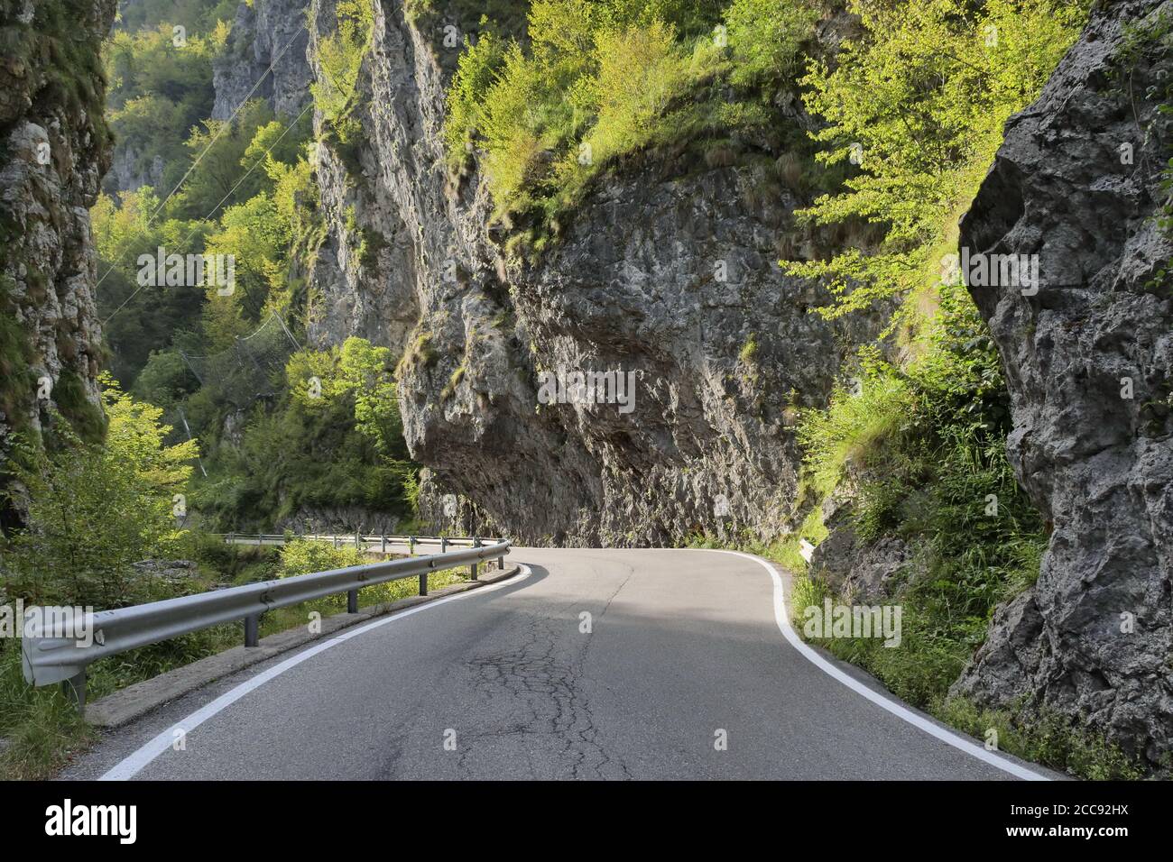 Road in Taleggio valley, Bergamo, Italy Stock Photo - Alamy