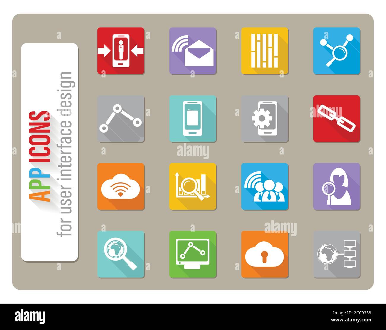 data analytic icon set Stock Vector Image & Art - Alamy
