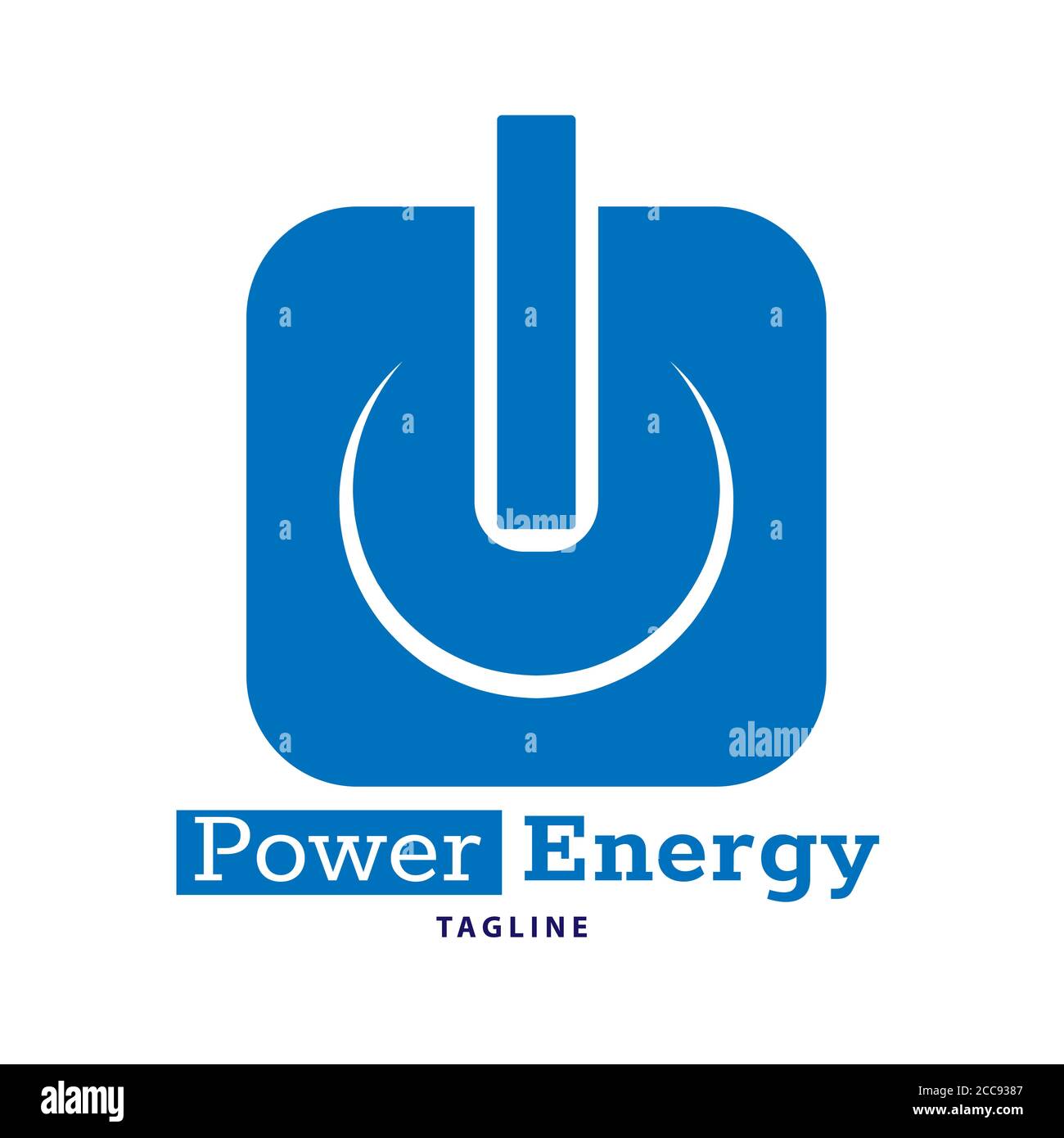 Power logo. Vector illustration for a logo, template, or label isolated ...