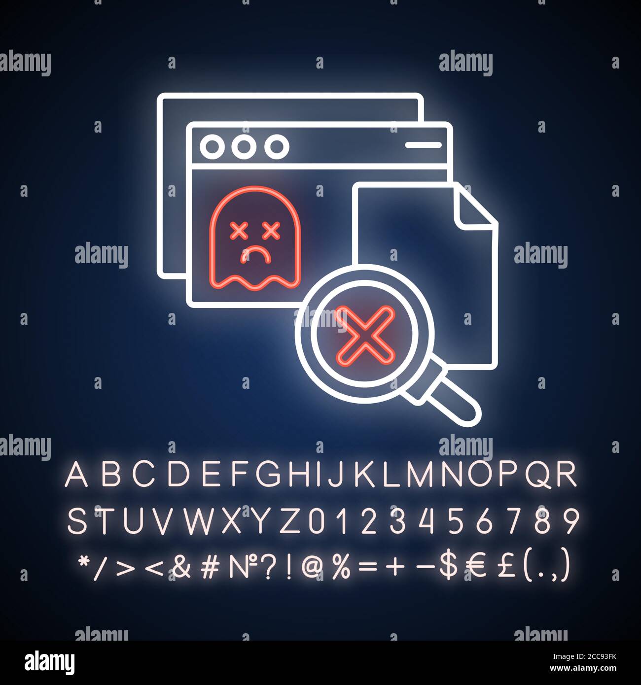 Notification page Stock Vector Images - Alamy