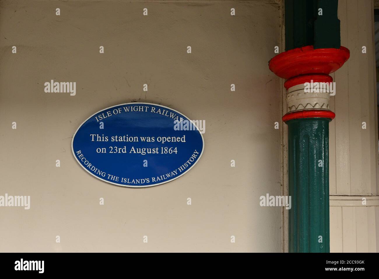Sandown station on the Isle of Wight railway Stock Photo - Alamy