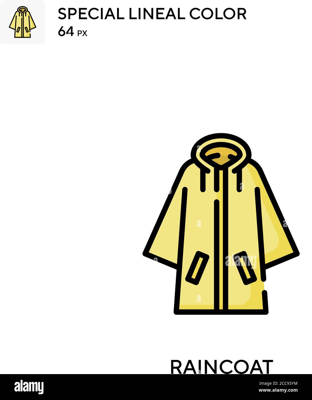 Raincoat Special lineal color vector icon. Illustration symbol design ...
