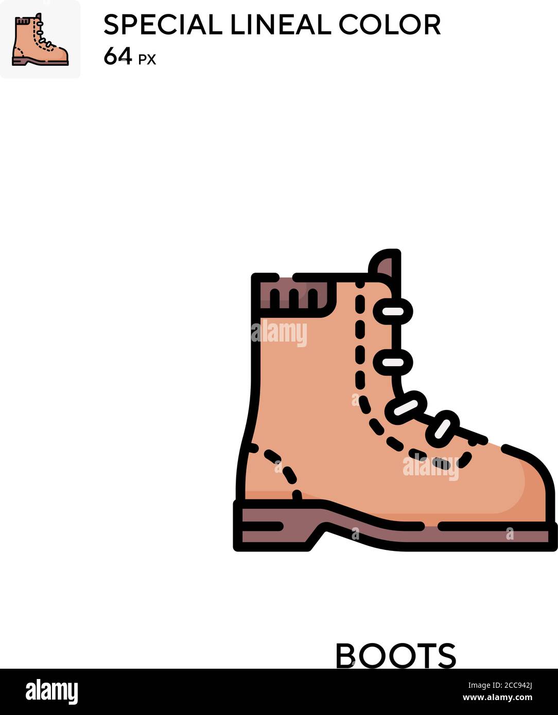 Boots Special lineal color vector icon. Illustration symbol design ...