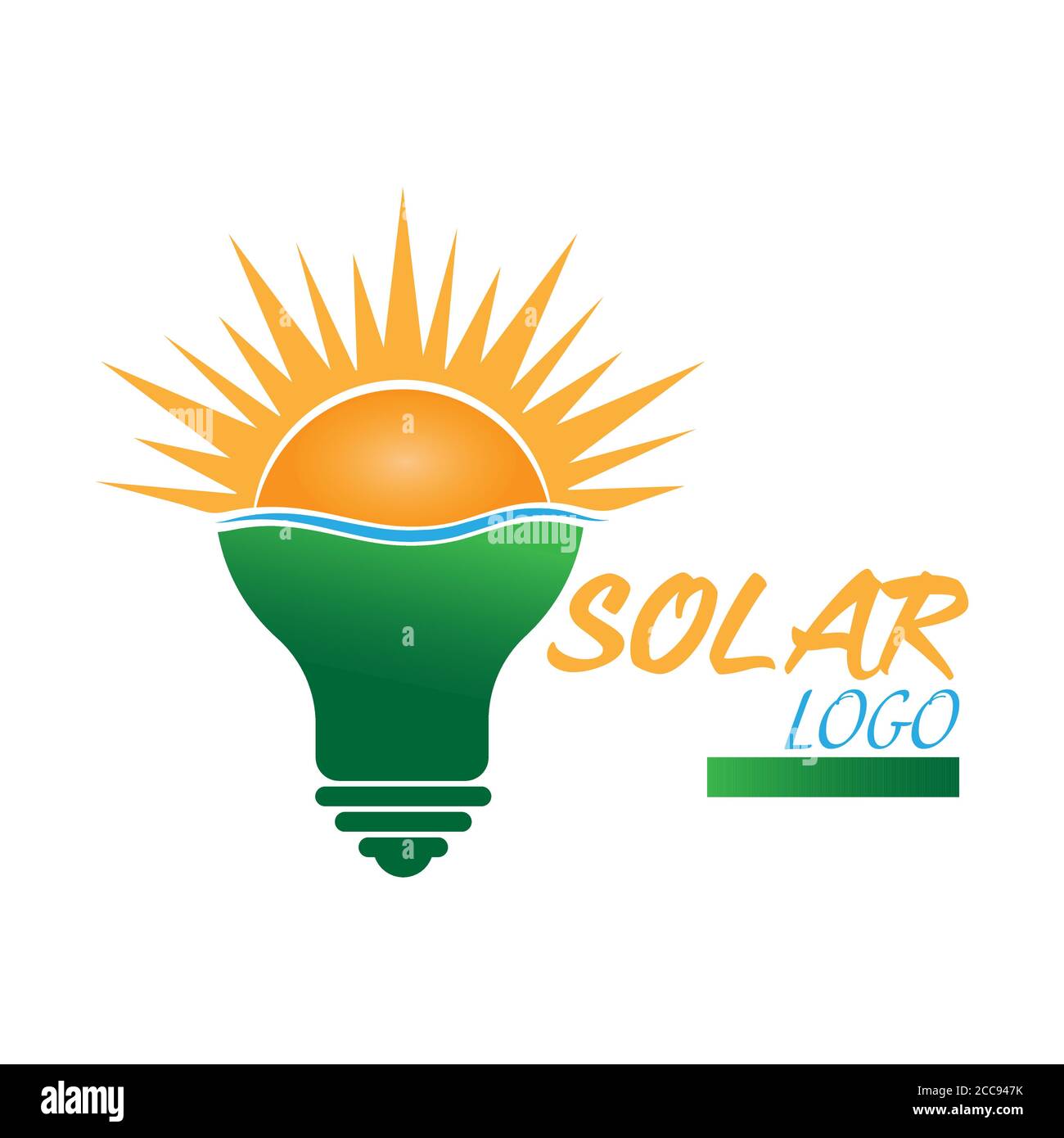 Solar logo. Vector illustration for a logo, template, or label isolated ...