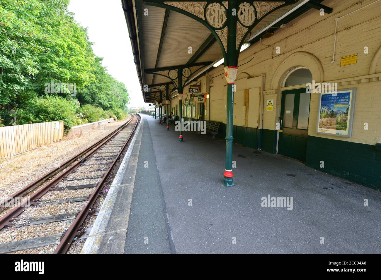 Shanklin station on the Isle of Wight Stock Photo - Alamy