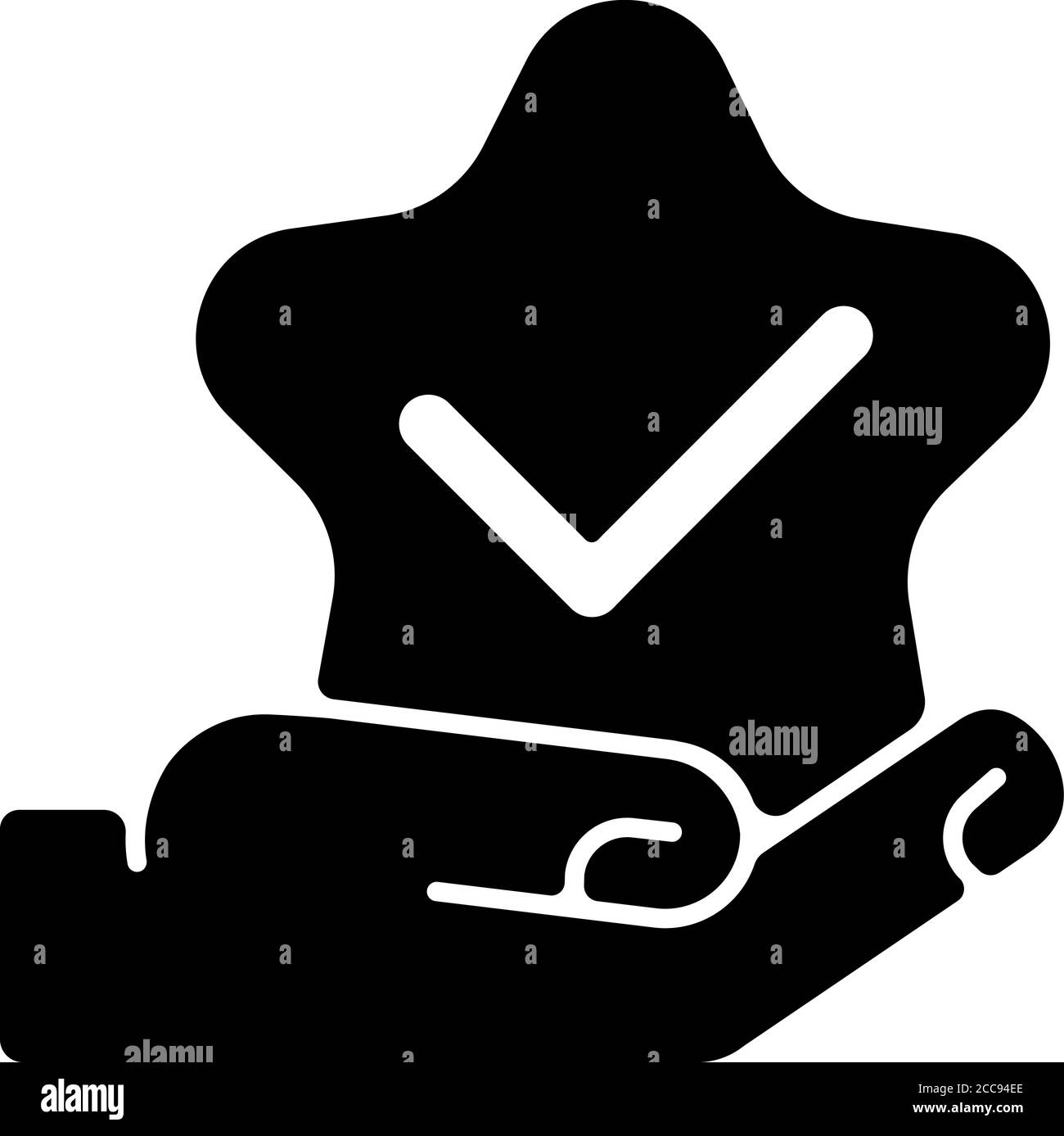 Star review black glyph icon Stock Vector Image & Art - Alamy