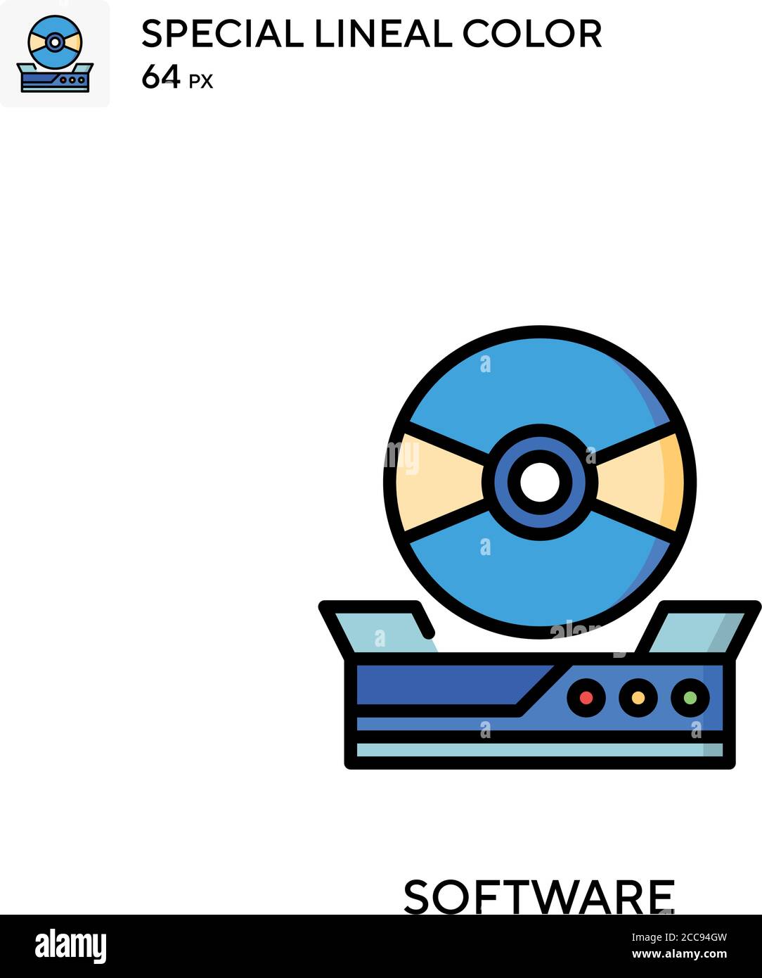 Software Special lineal color vector icon. Illustration symbol design ...