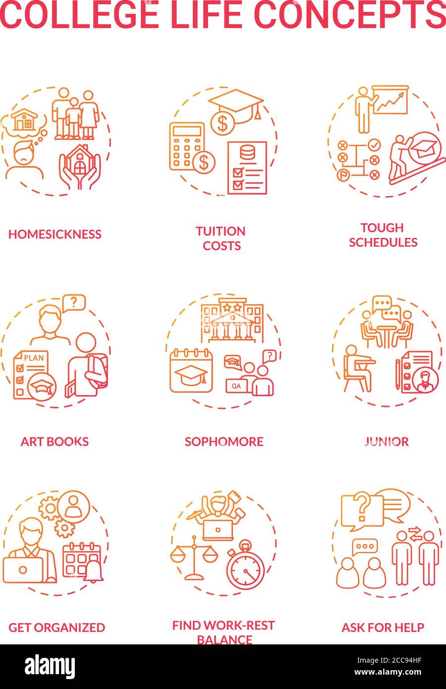 Senior high school campus Stock Vector Images - Alamy