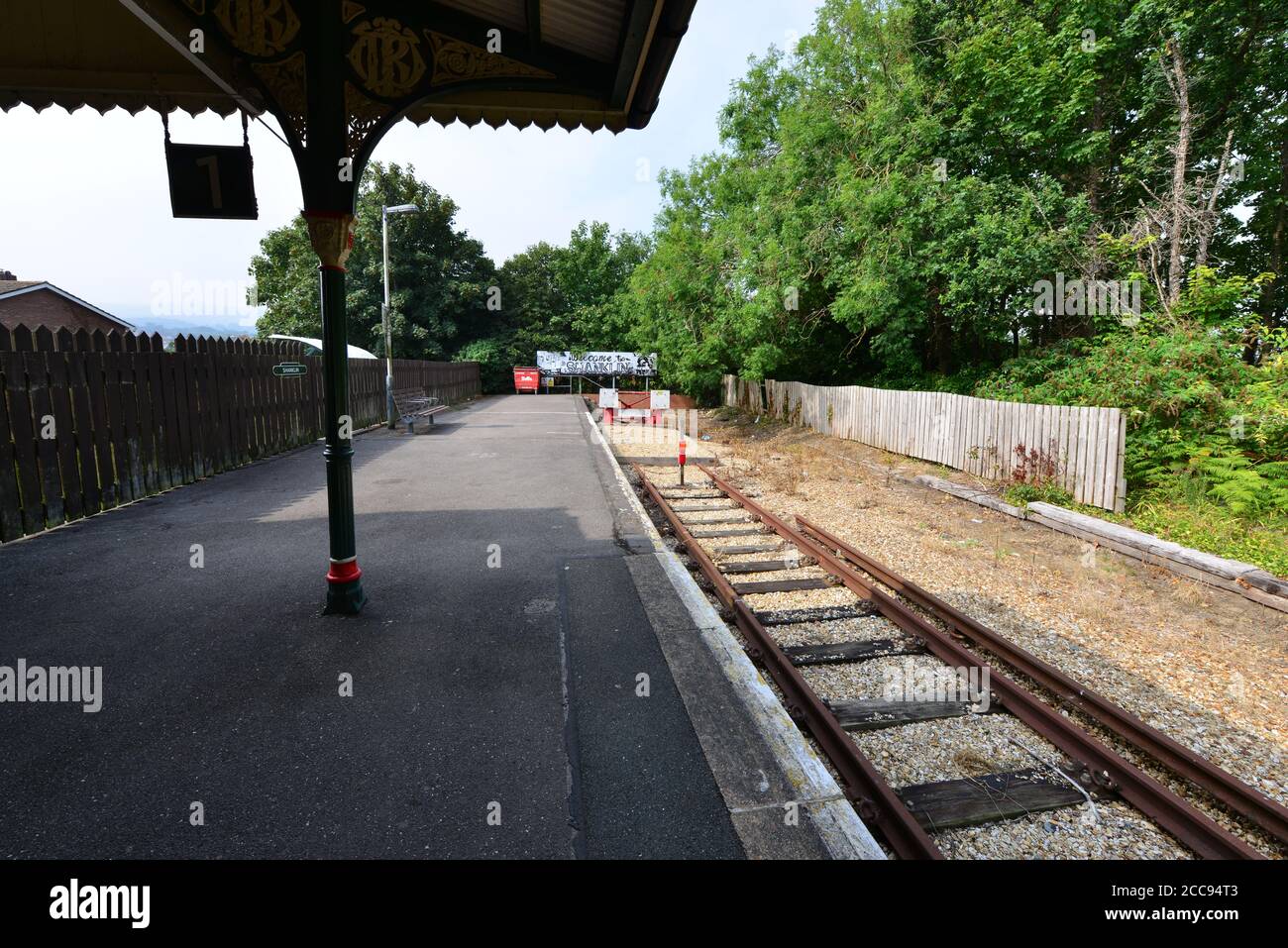 Shanklin station on the Isle of Wight Stock Photo - Alamy
