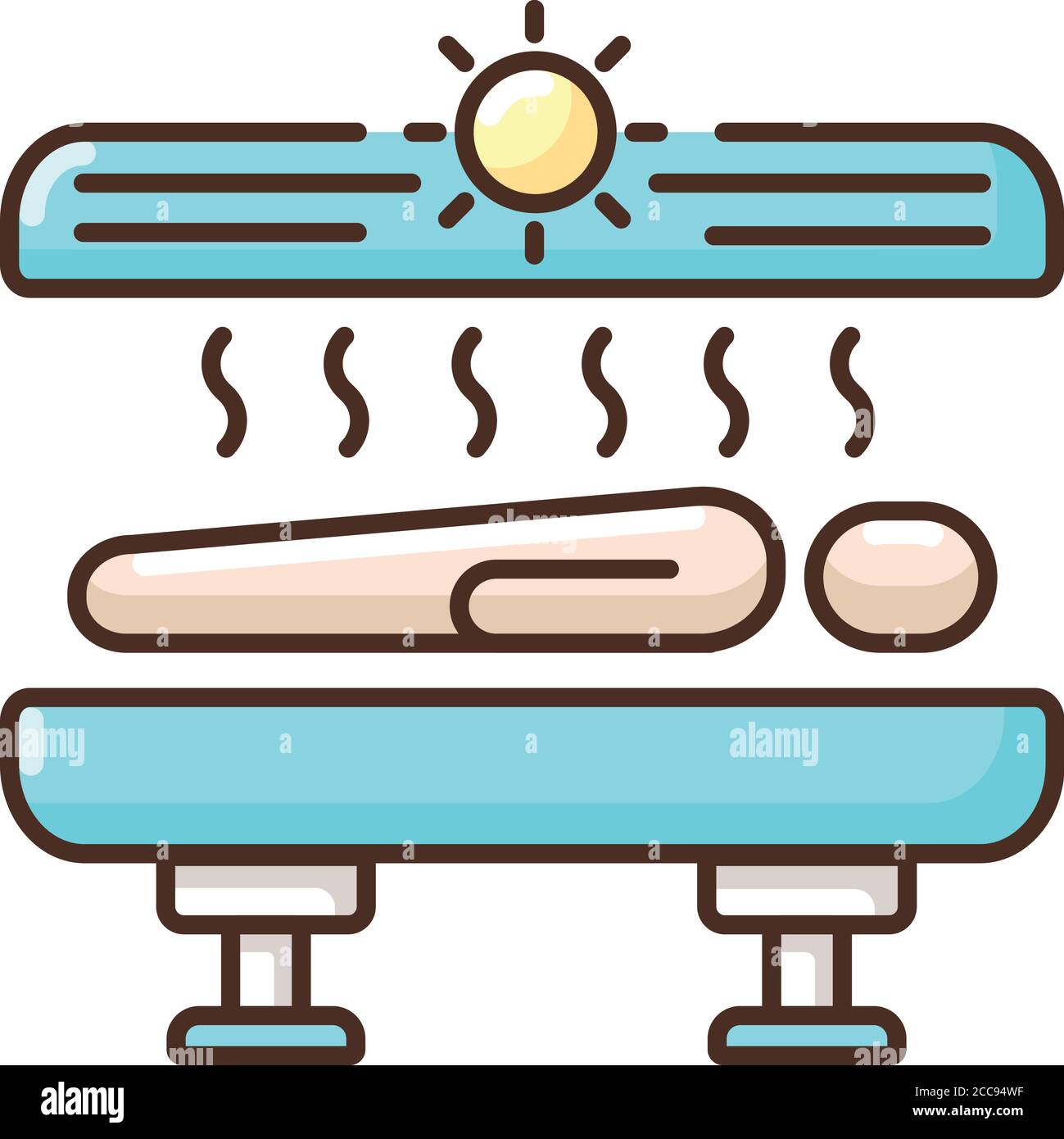 Tanning booth machine Stock Vector Images - Alamy