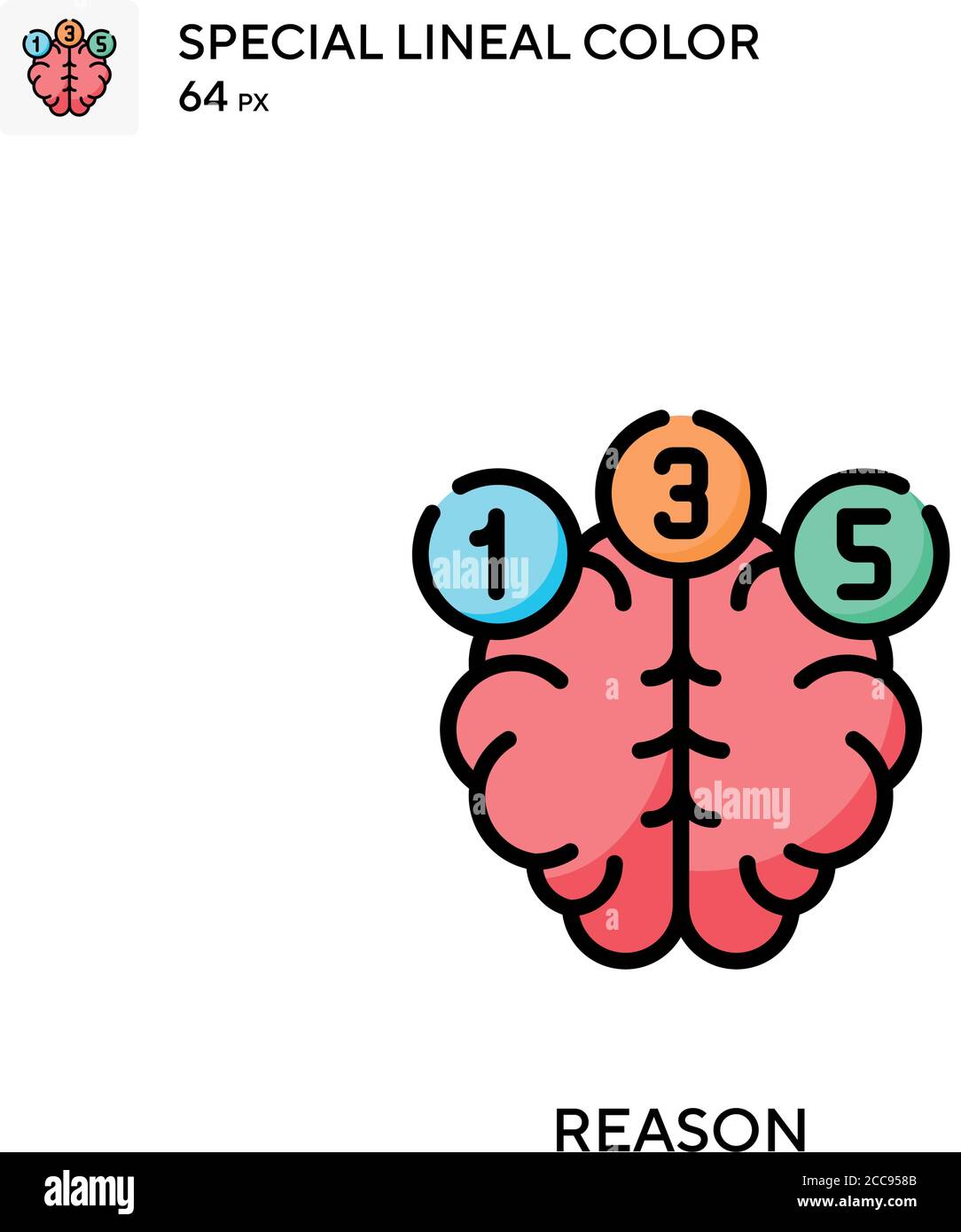 Reason Special lineal color vector icon. Illustration symbol design ...