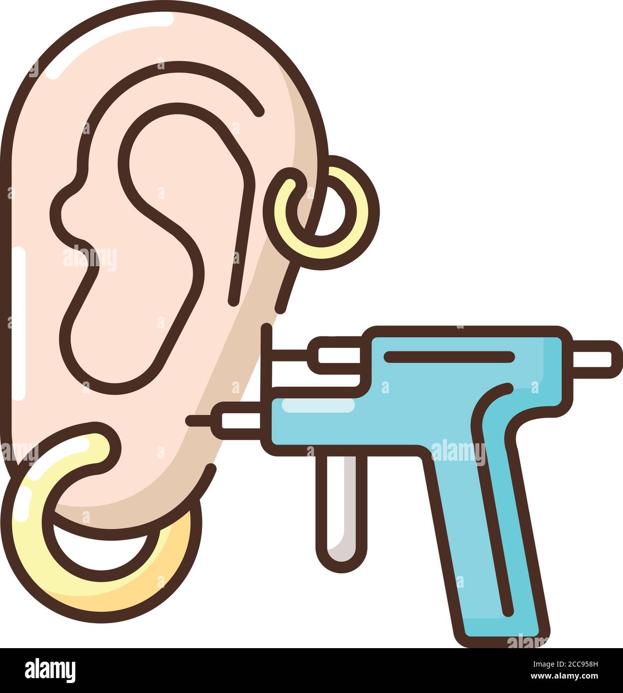 Piercing RGB color icon Stock Vector Image & Art - Alamy