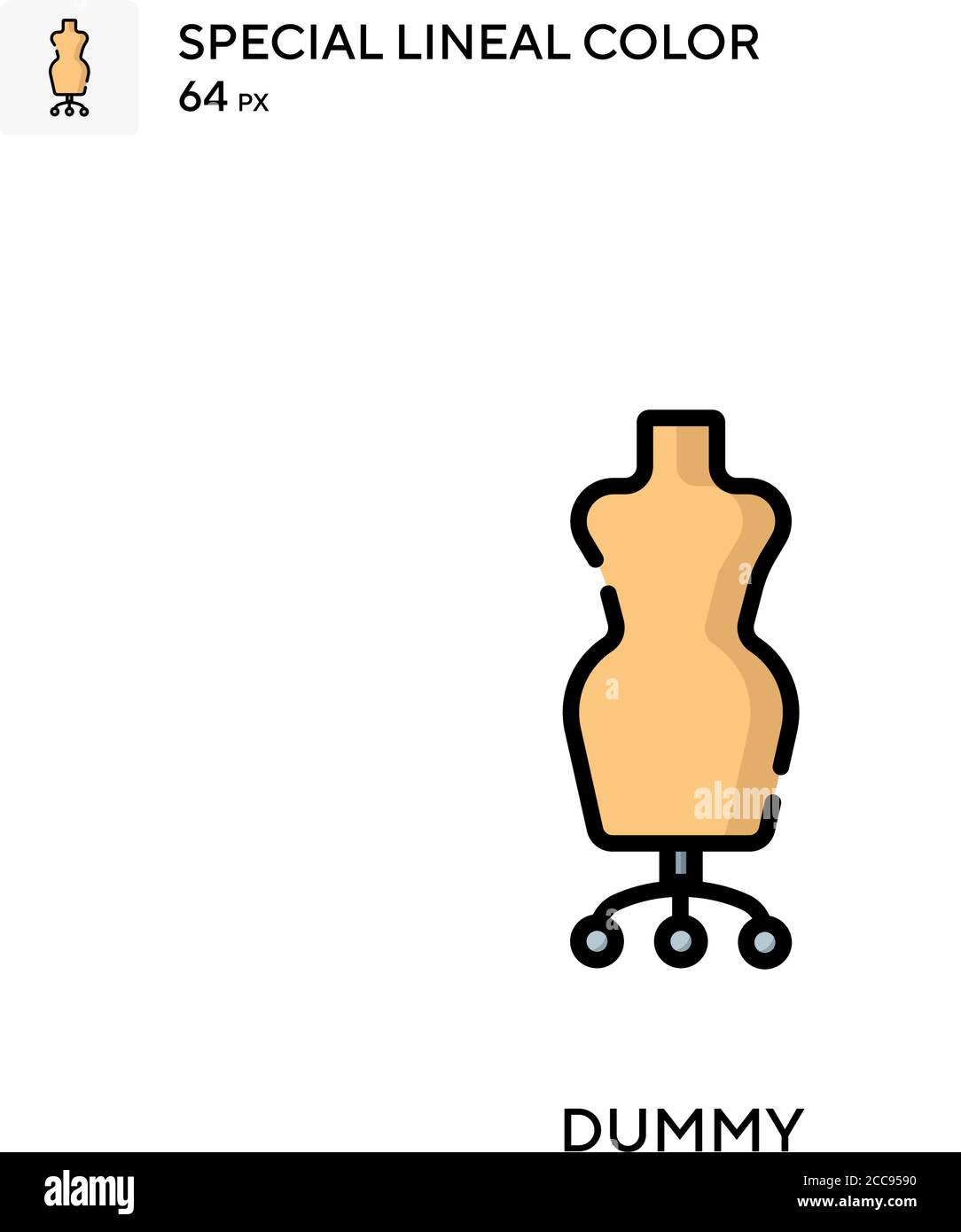Dummy Special lineal color vector icon. Illustration symbol design ...