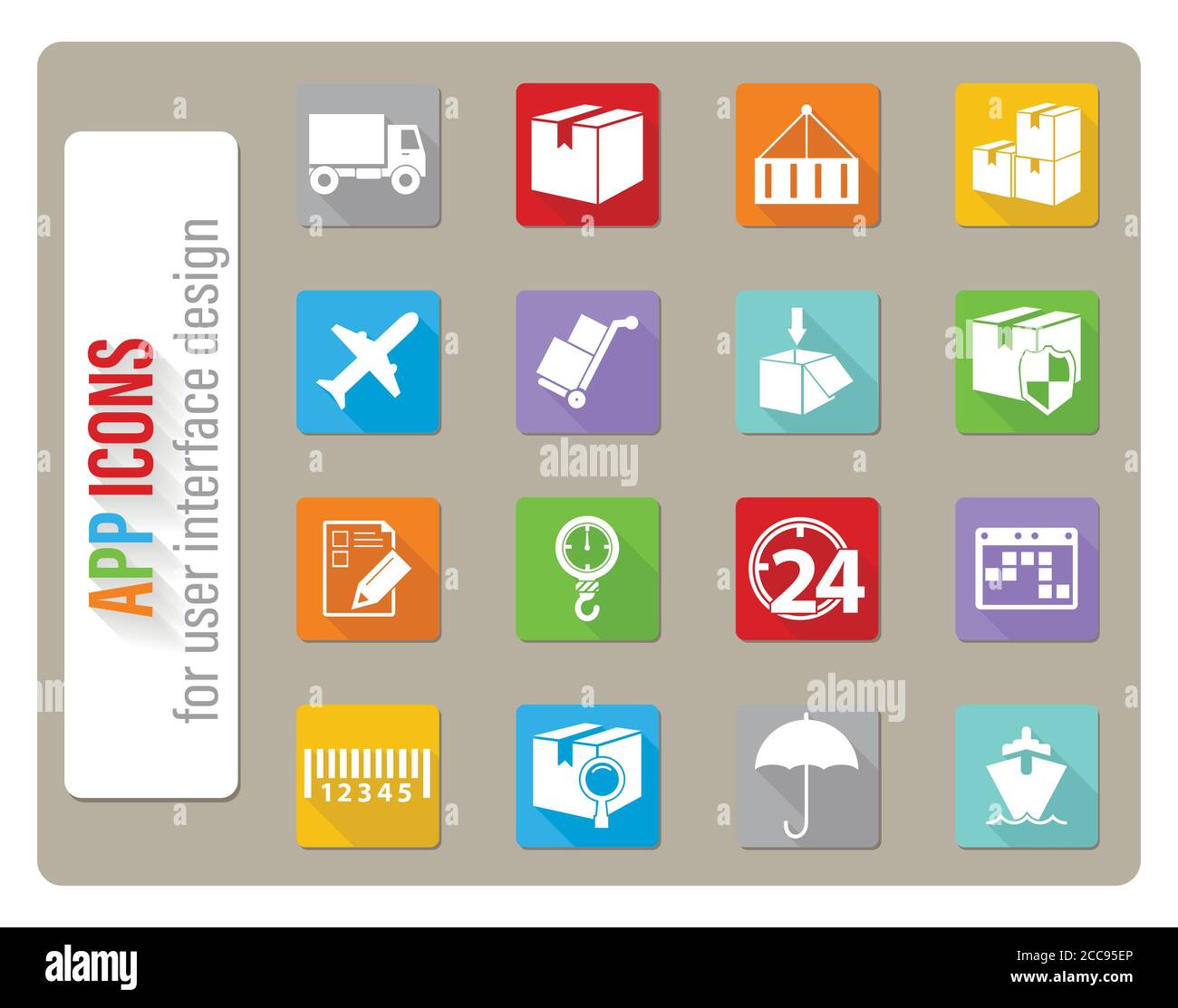delivery icon set Stock Vector Image & Art - Alamy