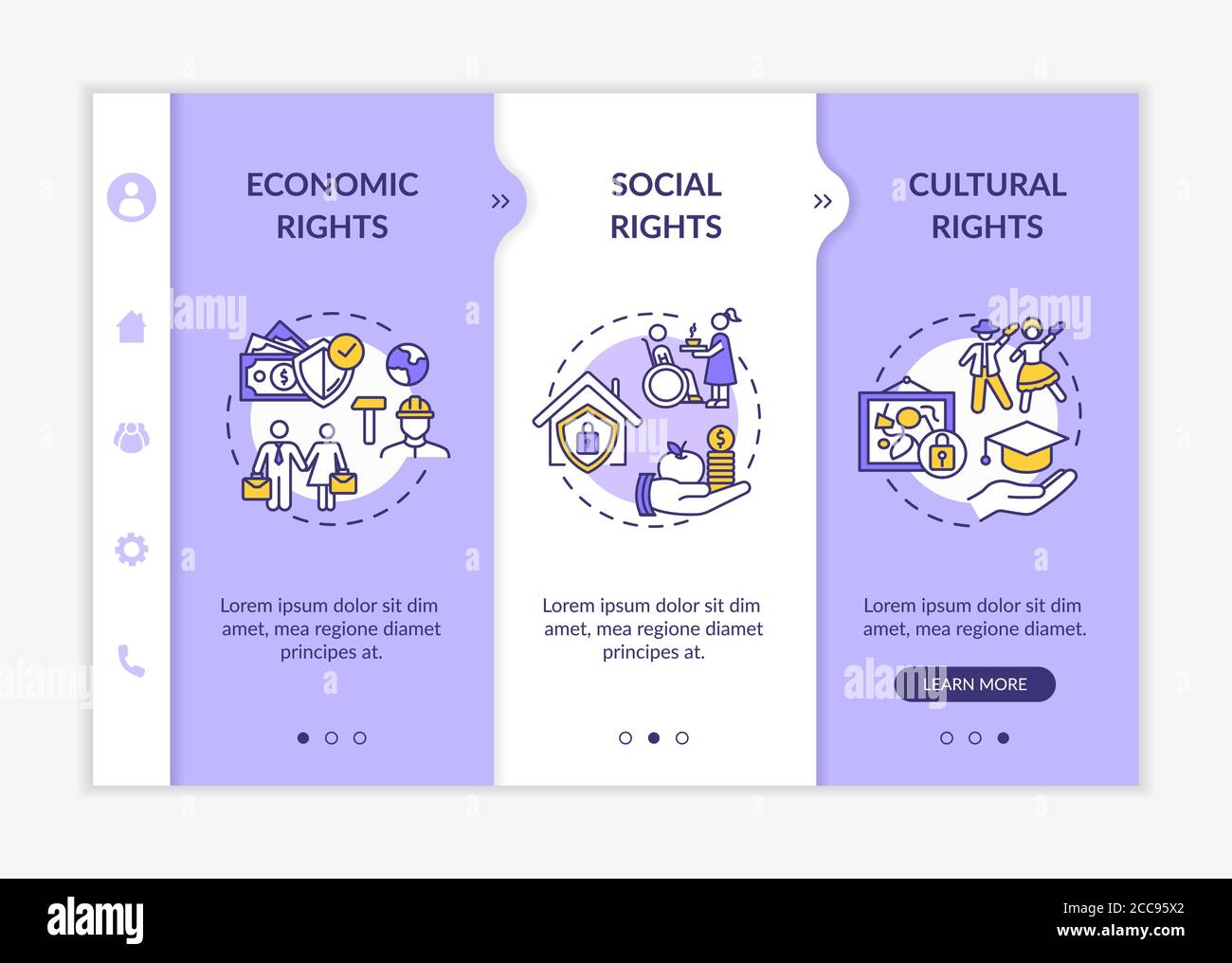 Human rights groups onboarding vector template Stock Vector Image & Art ...