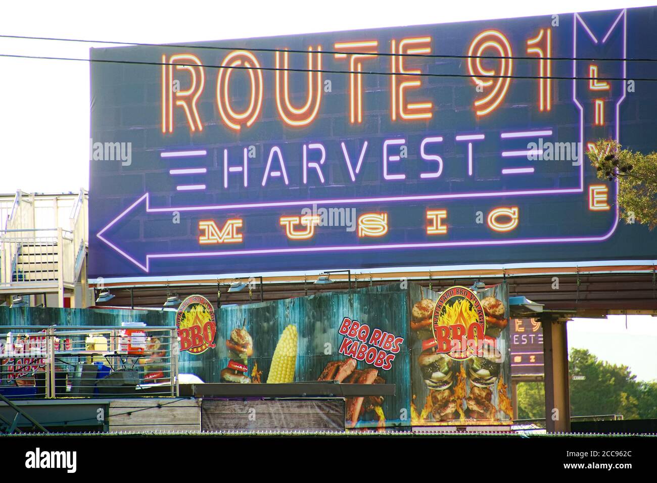 LAS VEGAS,NV,USA - OCT 07 ,2017 : The Route 91 HARVEST Live venue after ...
