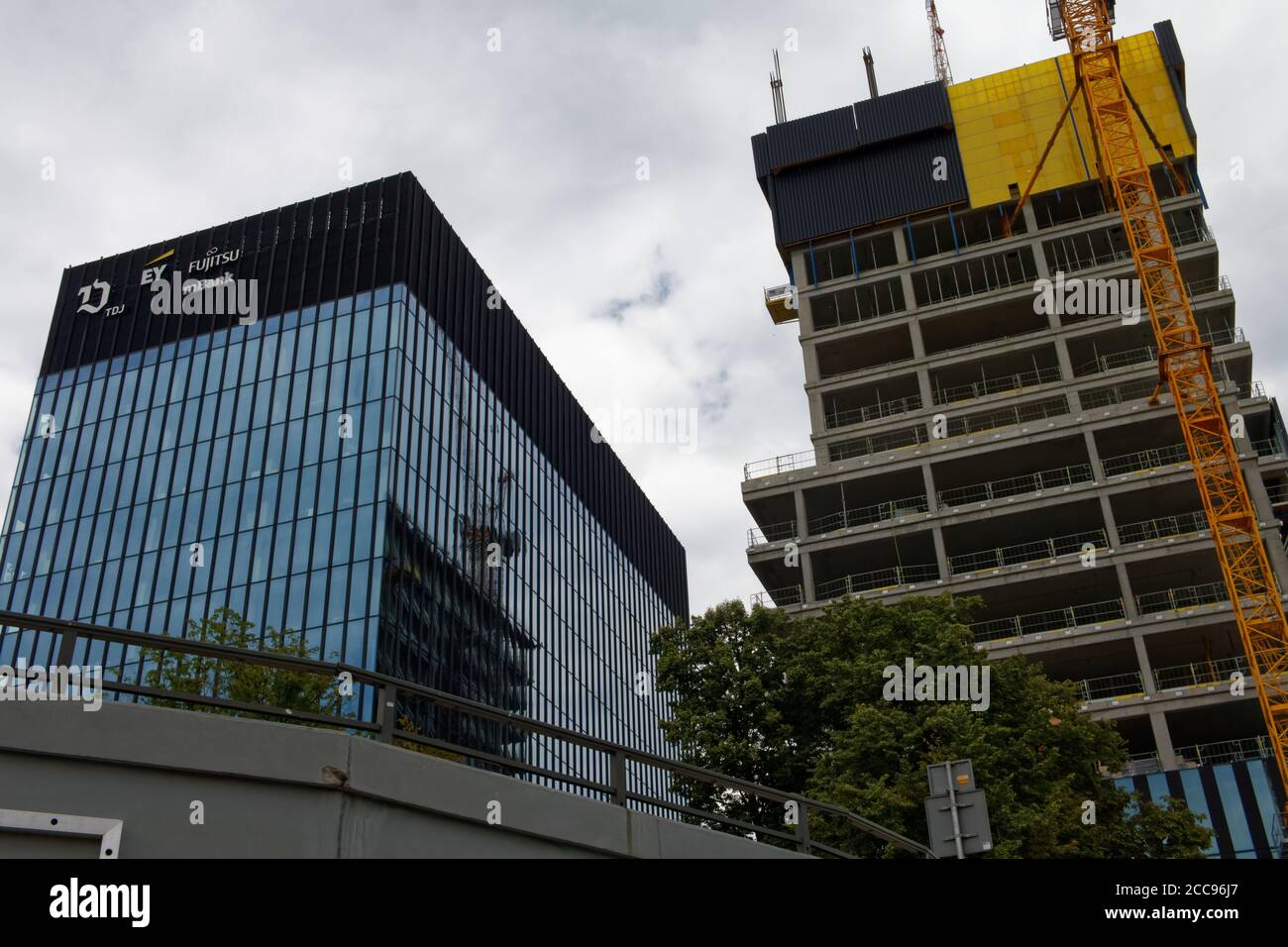 Katowice, construciton site of KTW II office tower Stock Photo - Alamy