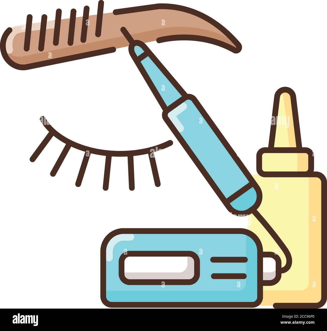 Microblading eyebrow tattoo permanent makeup Cut Out Stock Images ...