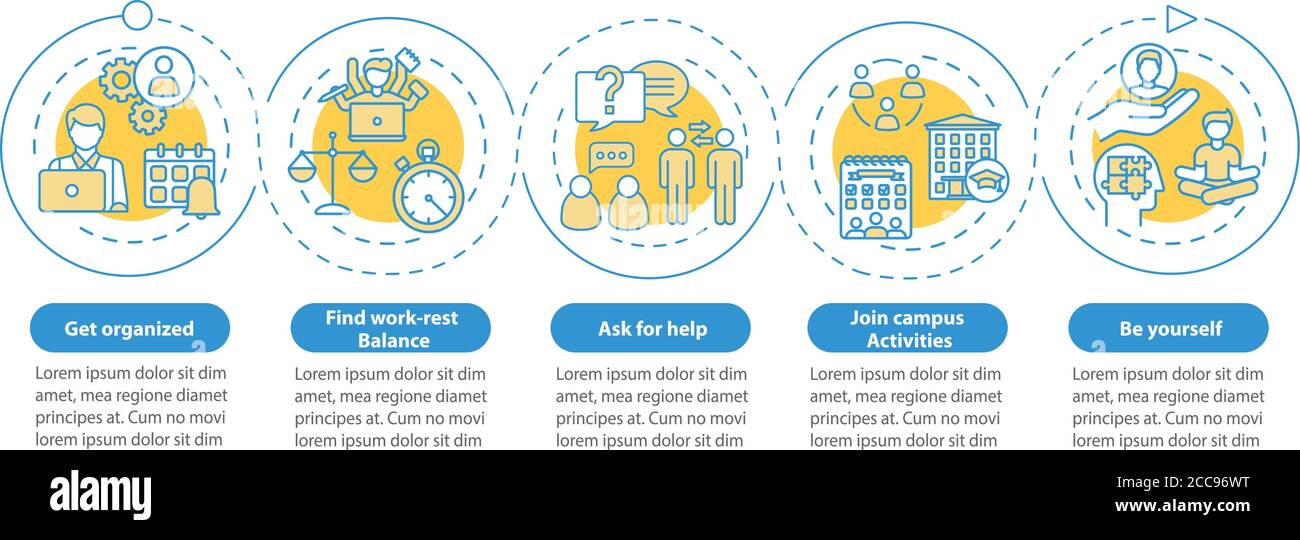 Student living vector infographic template Stock Vector Image & Art - Alamy