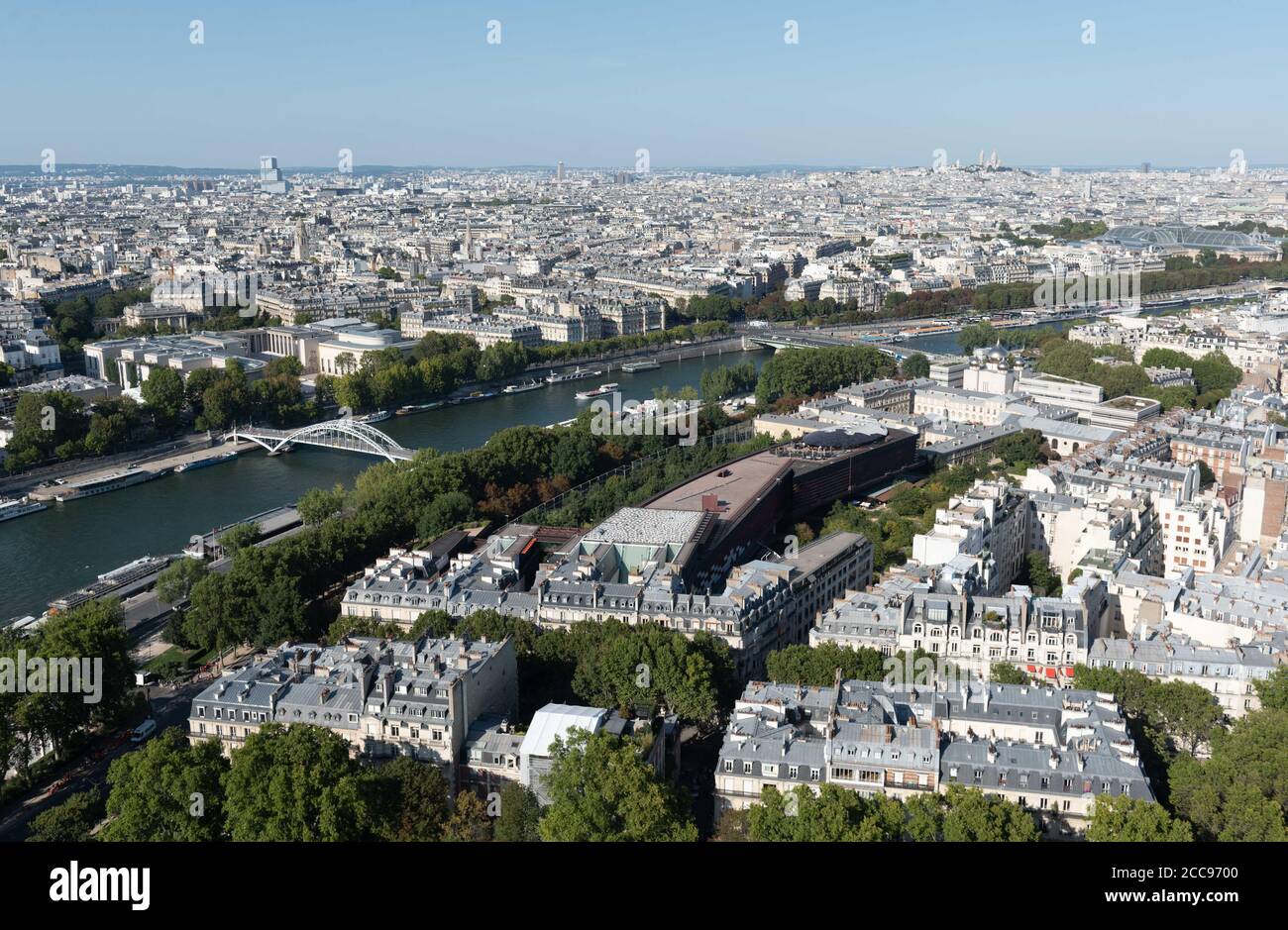 Paris (France): overview of the city from the Eiffel Tower Stock Photo ...