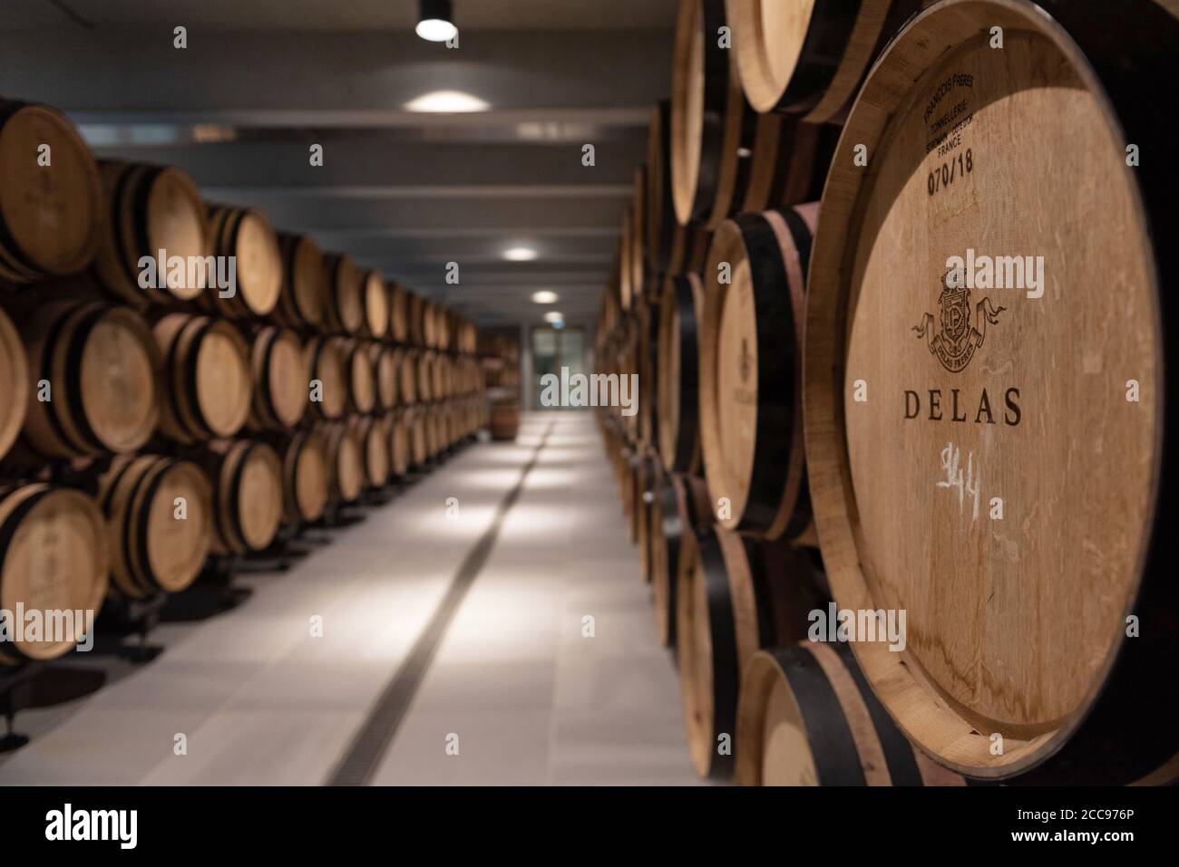 Tain-l'Hermitage (south-eastern France): wine storehouse of the wine ...