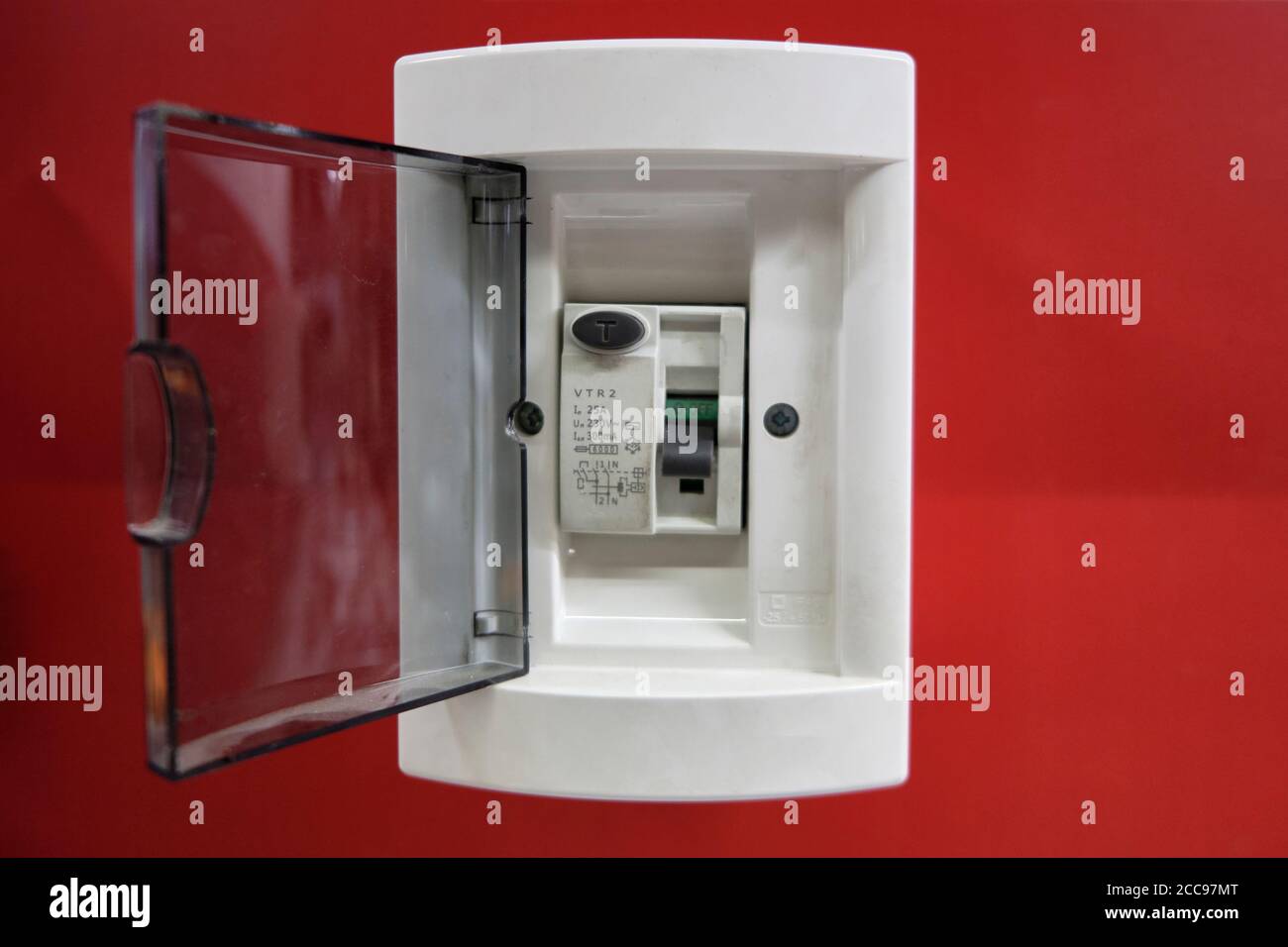 Fusebox or electrical consumer unit wiring panel Stock Photo - Alamy