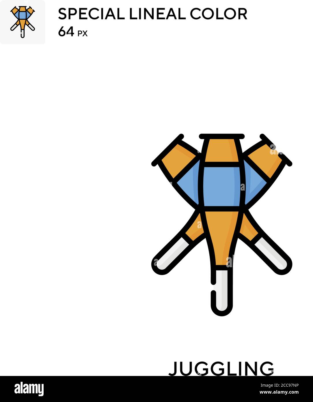 Juggling Special lineal color vector icon. Illustration symbol design ...